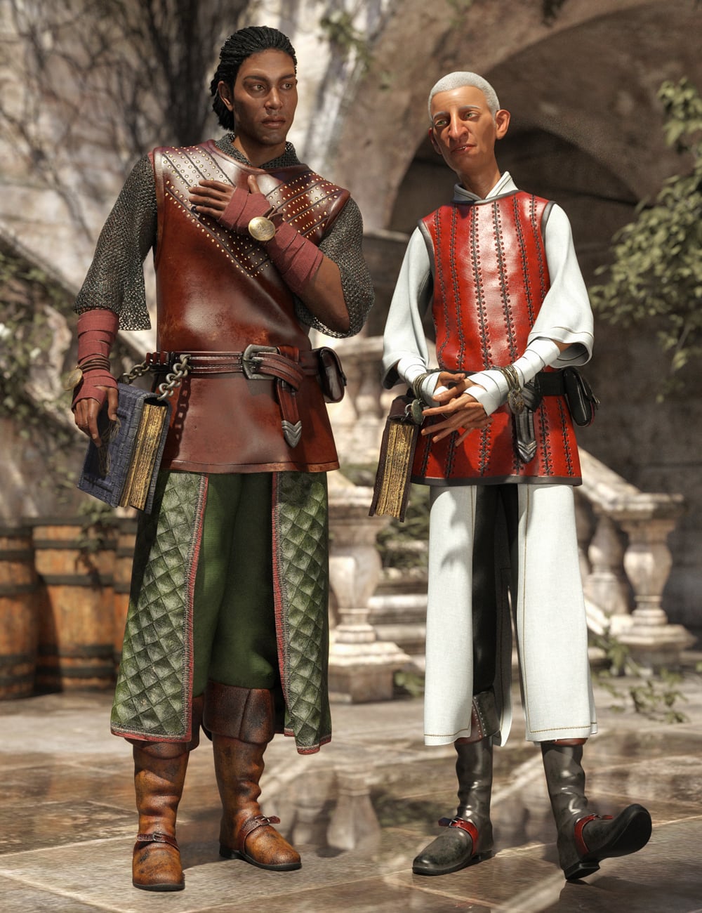 dForce Cleric Outfit Textures | Daz 3D