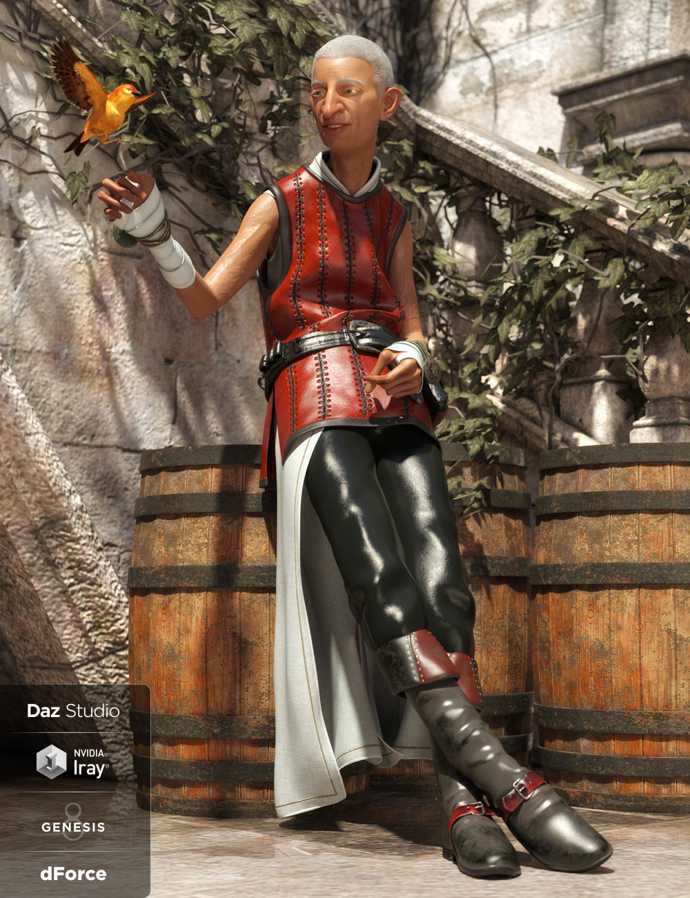dForce Cleric Outfit Textures | Daz 3D