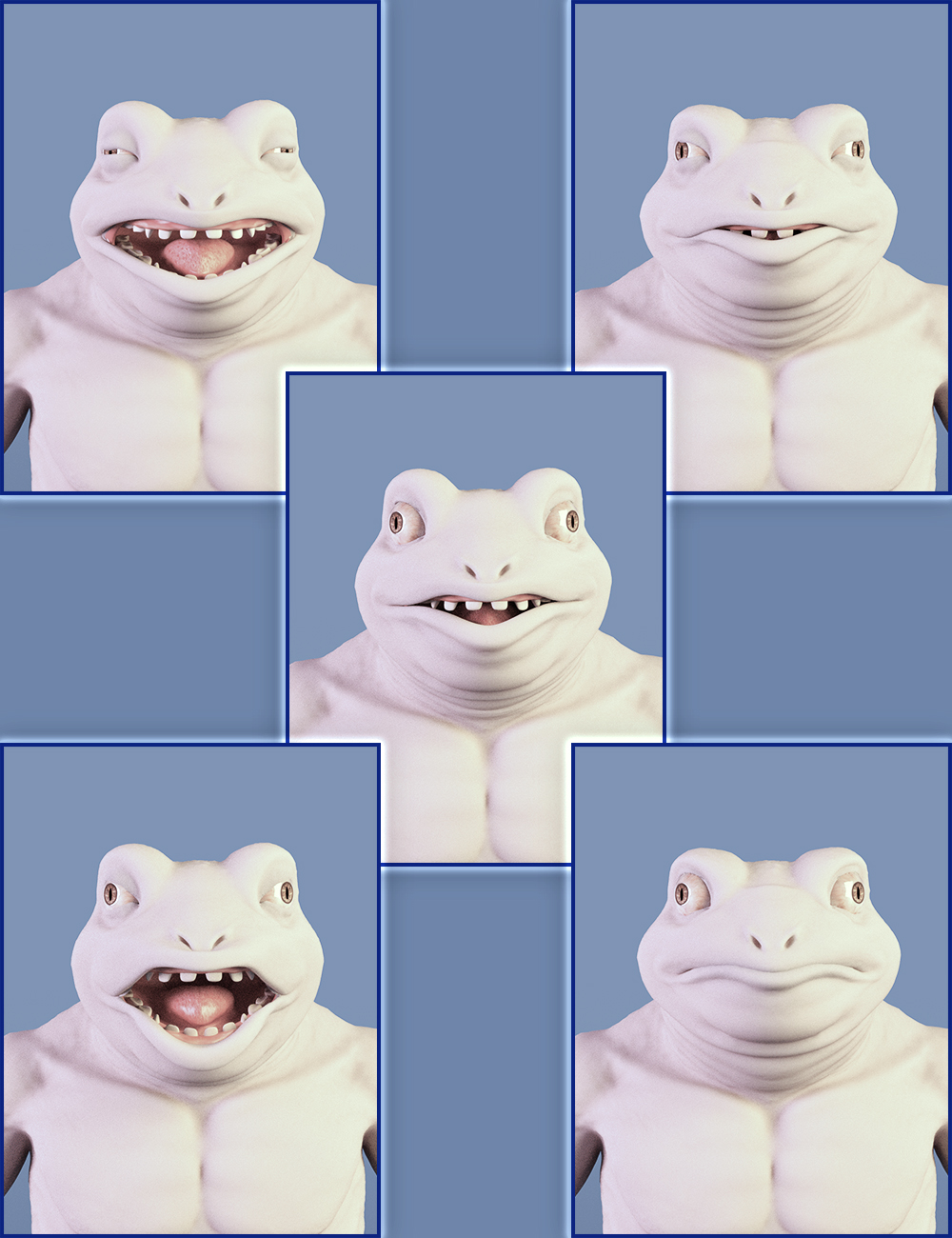 FF's A Frog's Life Poses for Bullwarg HD | Daz 3D