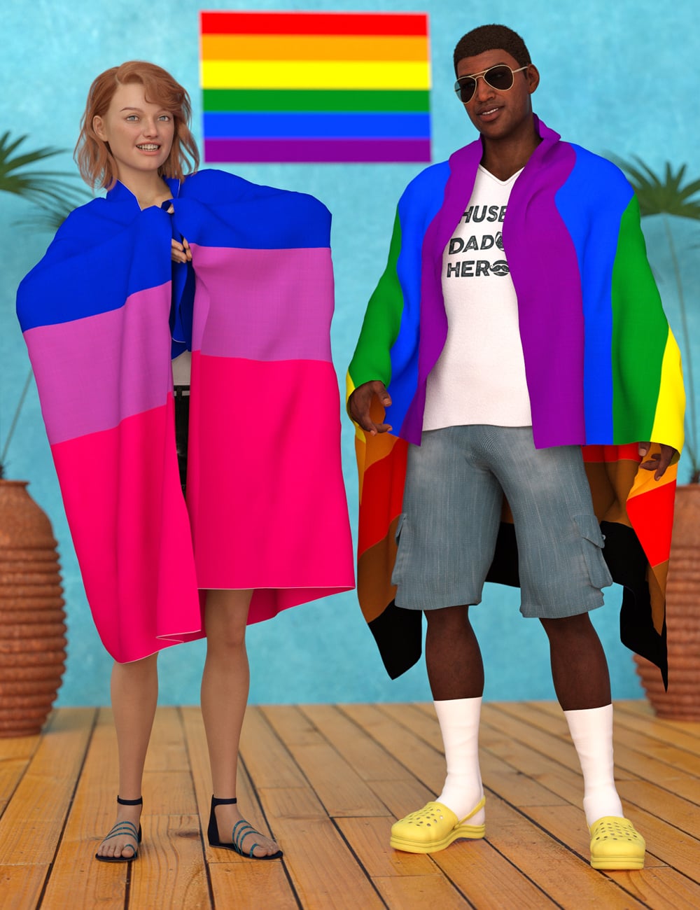 Pride Parade Bundle | Daz 3D