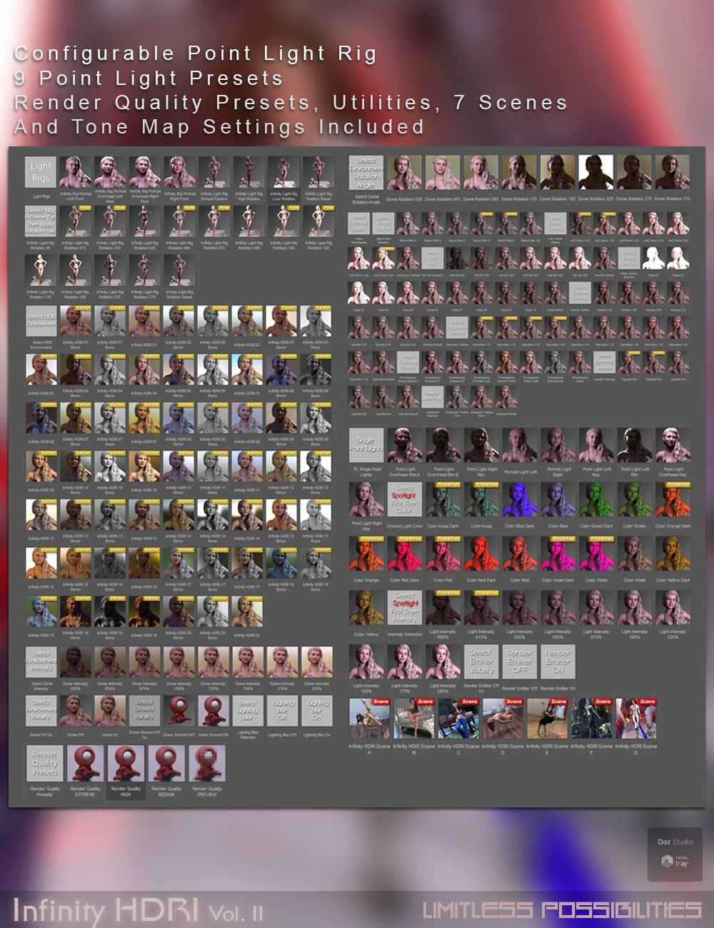 Infinity HDRI Lighting Volume 2 | Daz 3D