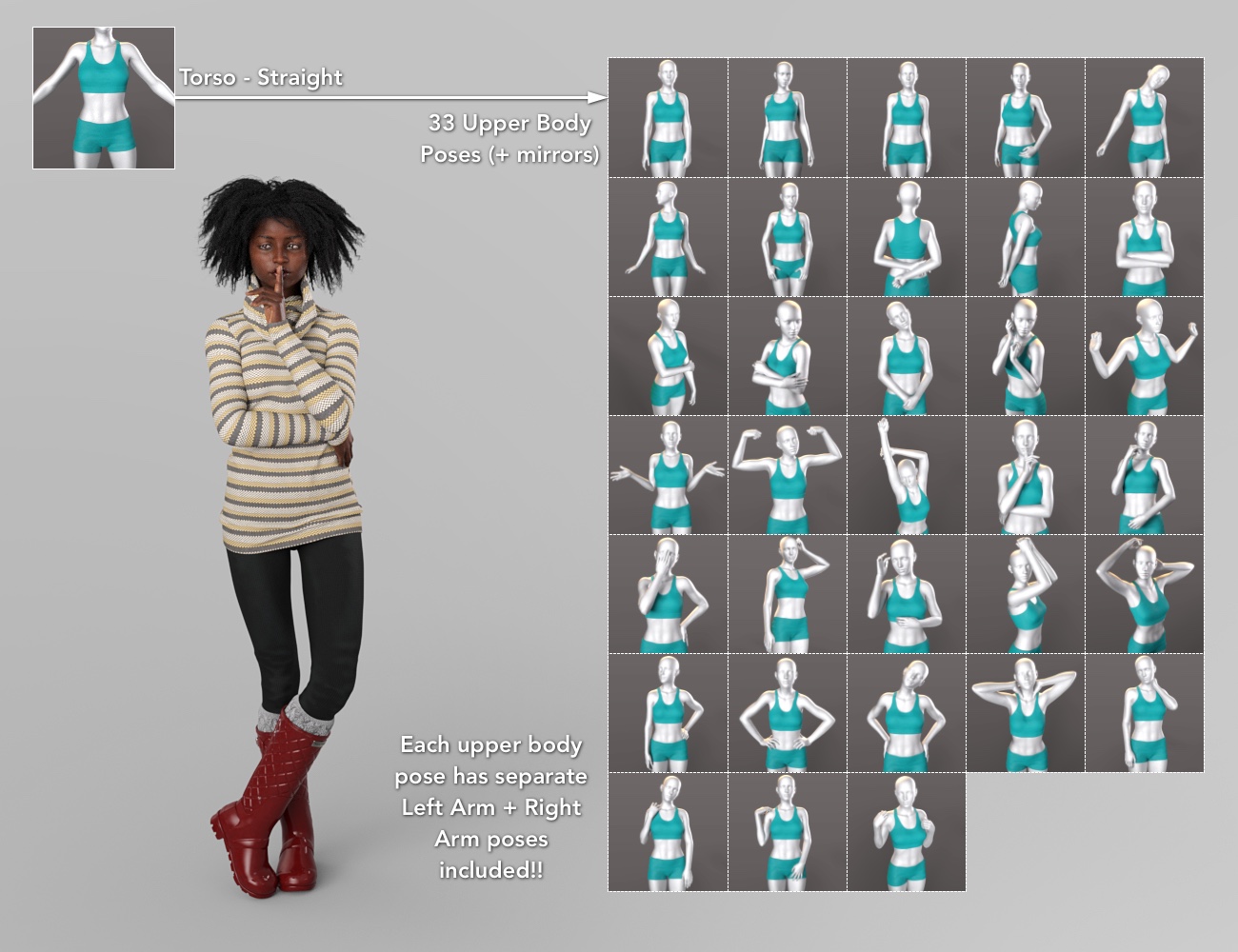 NG Build Your Own Standing Poses for Genesis 8 Female | Daz 3D