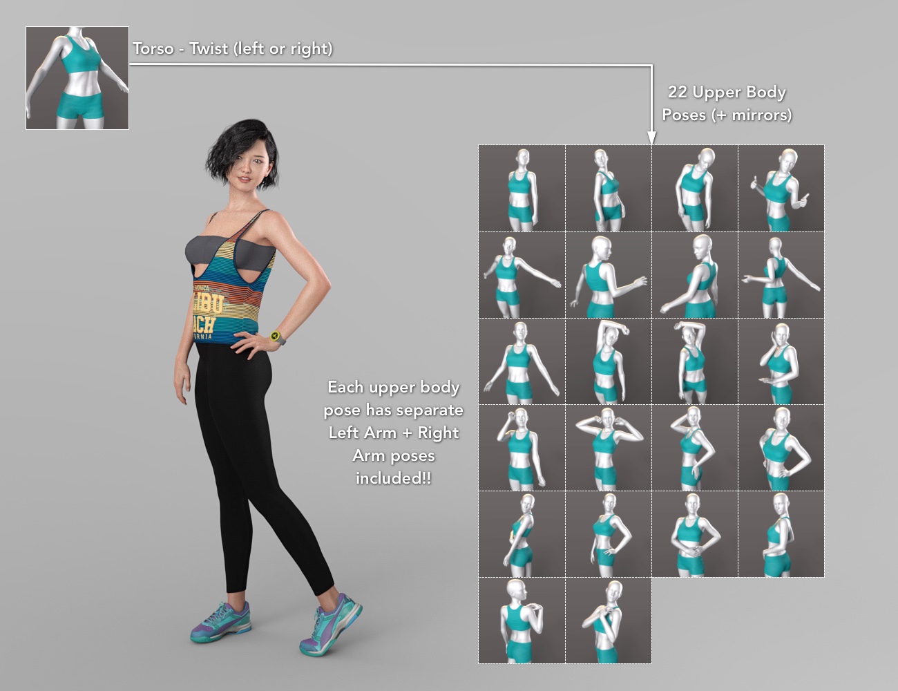 NG Build Your Own Standing Poses for Genesis 8 Female | Daz 3D
