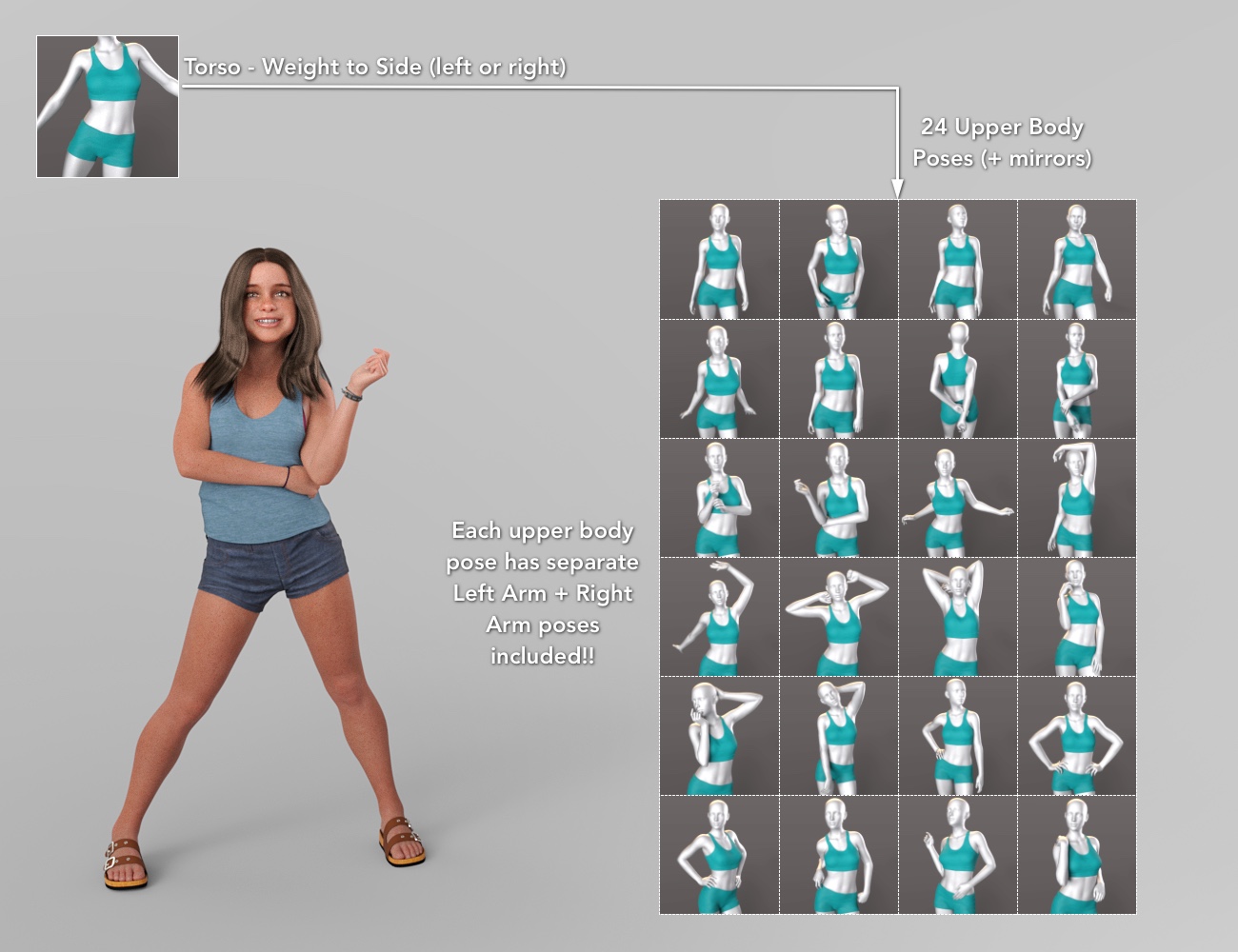 NG Build Your Own Standing Poses for Genesis 8 Female | Daz 3D