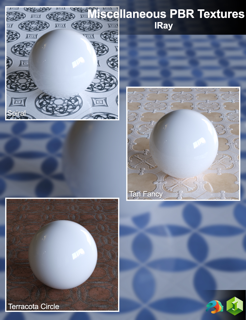 PBR Textures Pack 04 | Daz 3D