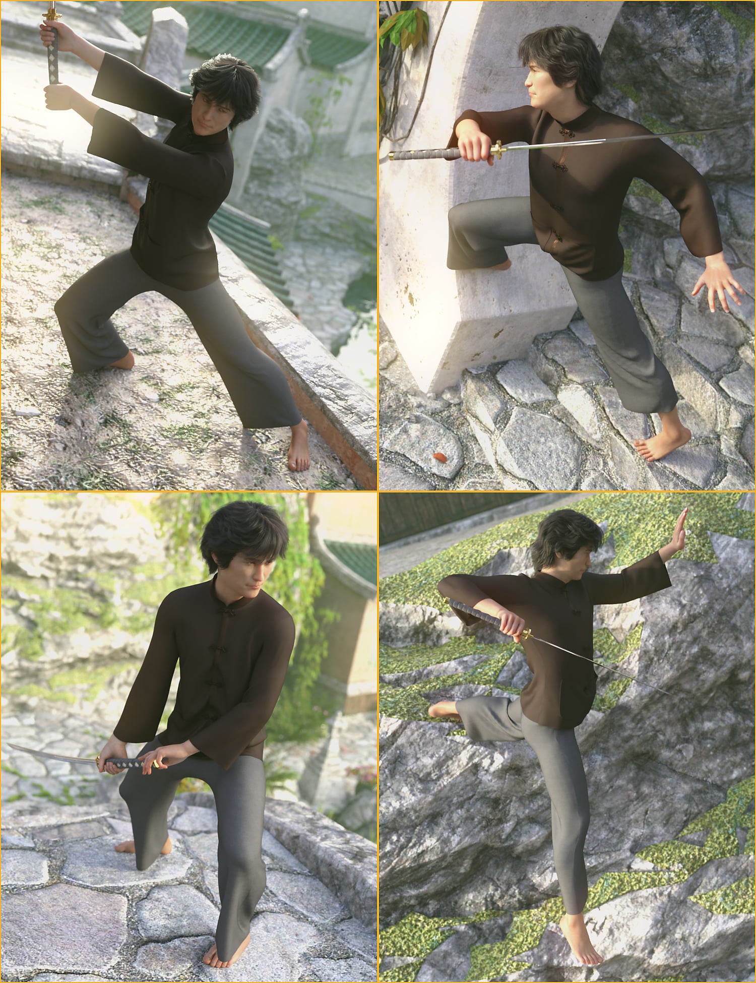 An Honorable Duel Poses for Genesis 8 | Daz 3D