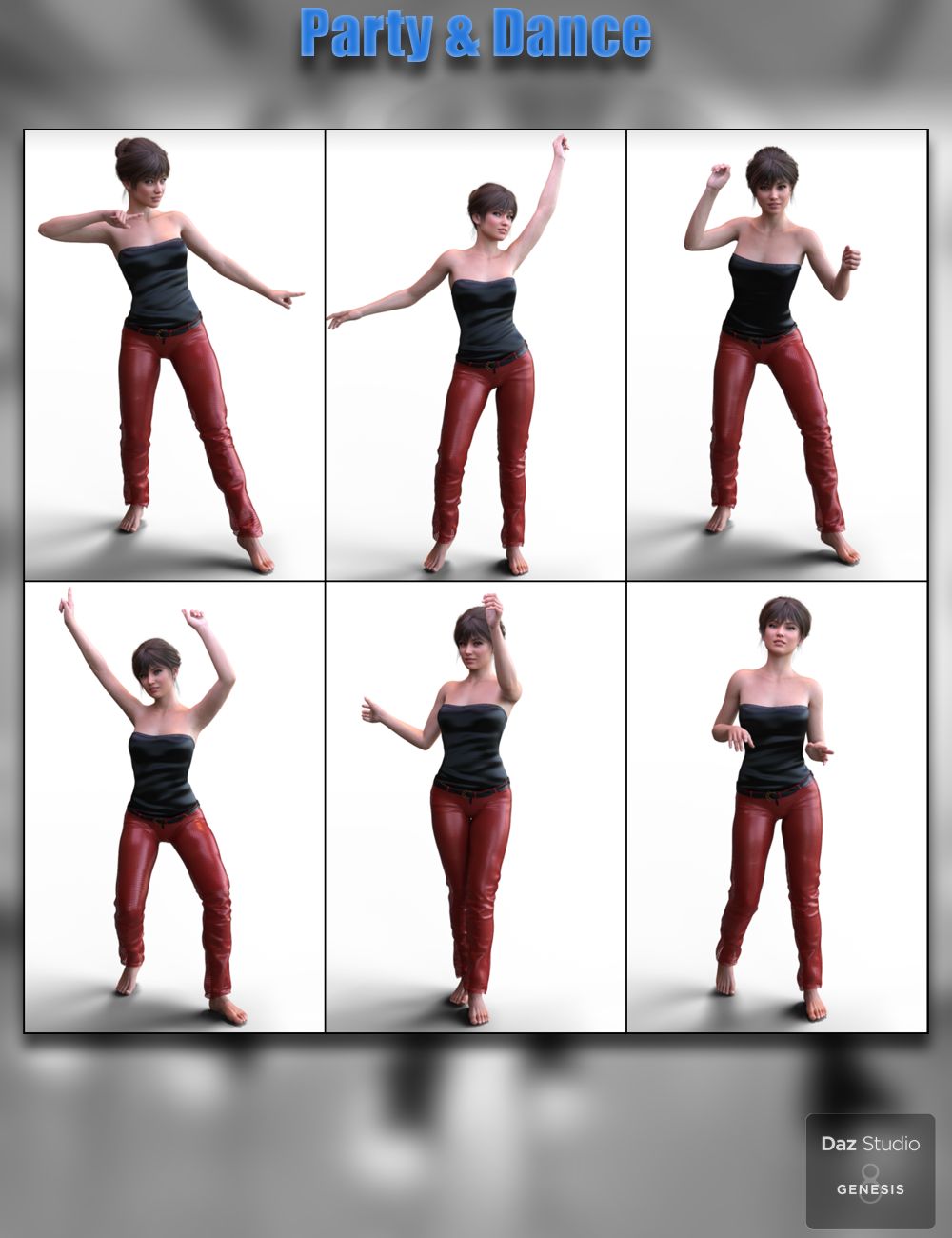 Party and Dance Poses for Genesis 8 Female | Daz 3D
