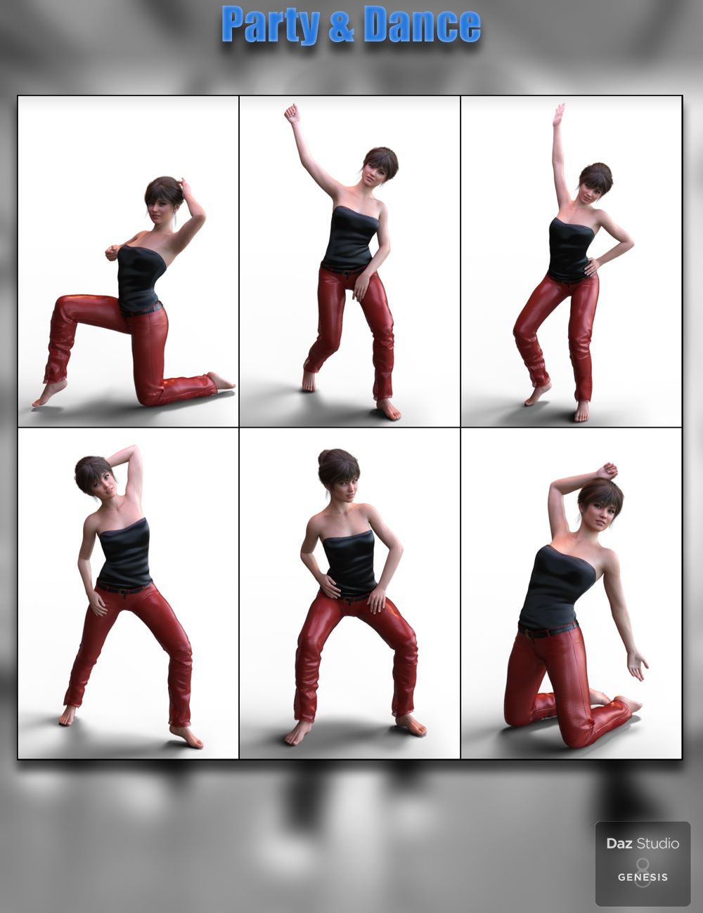 Party and Dance Poses for Genesis 8 Female | Daz 3D