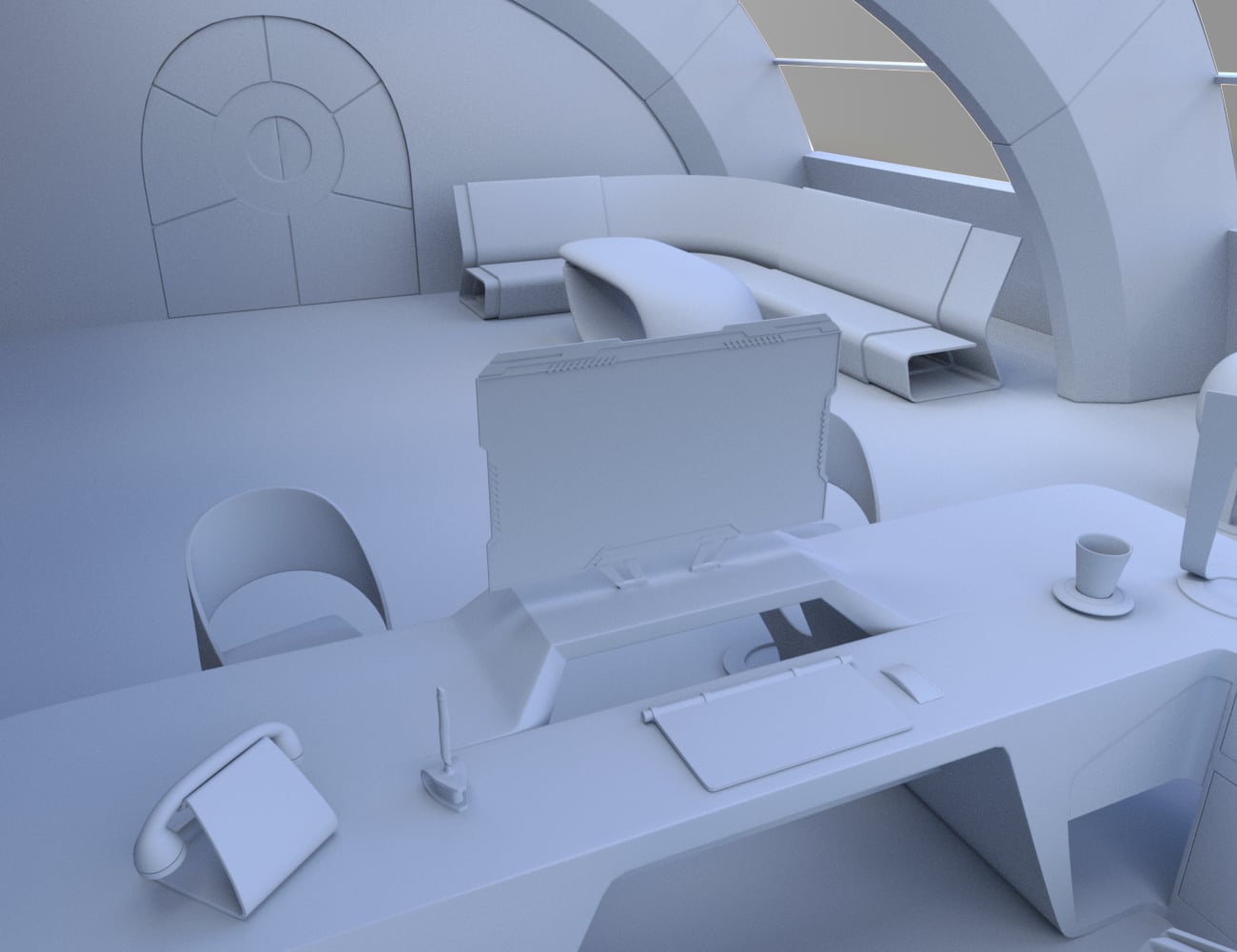 Futuristic Executive Office | Daz 3D