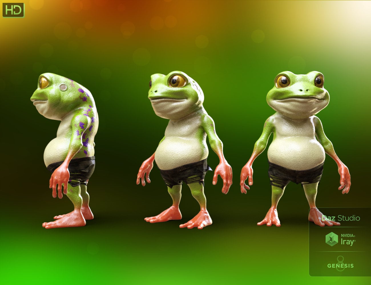Frogol HD for Bullwarg | Daz 3D