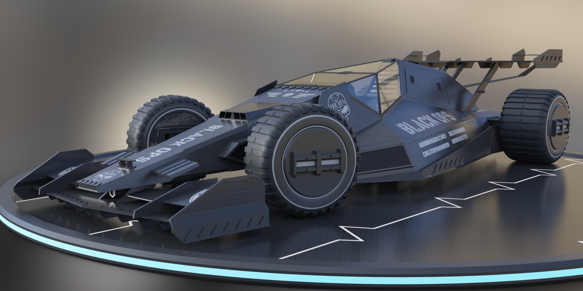 Electron Stealth Car : Inception | Daz 3D