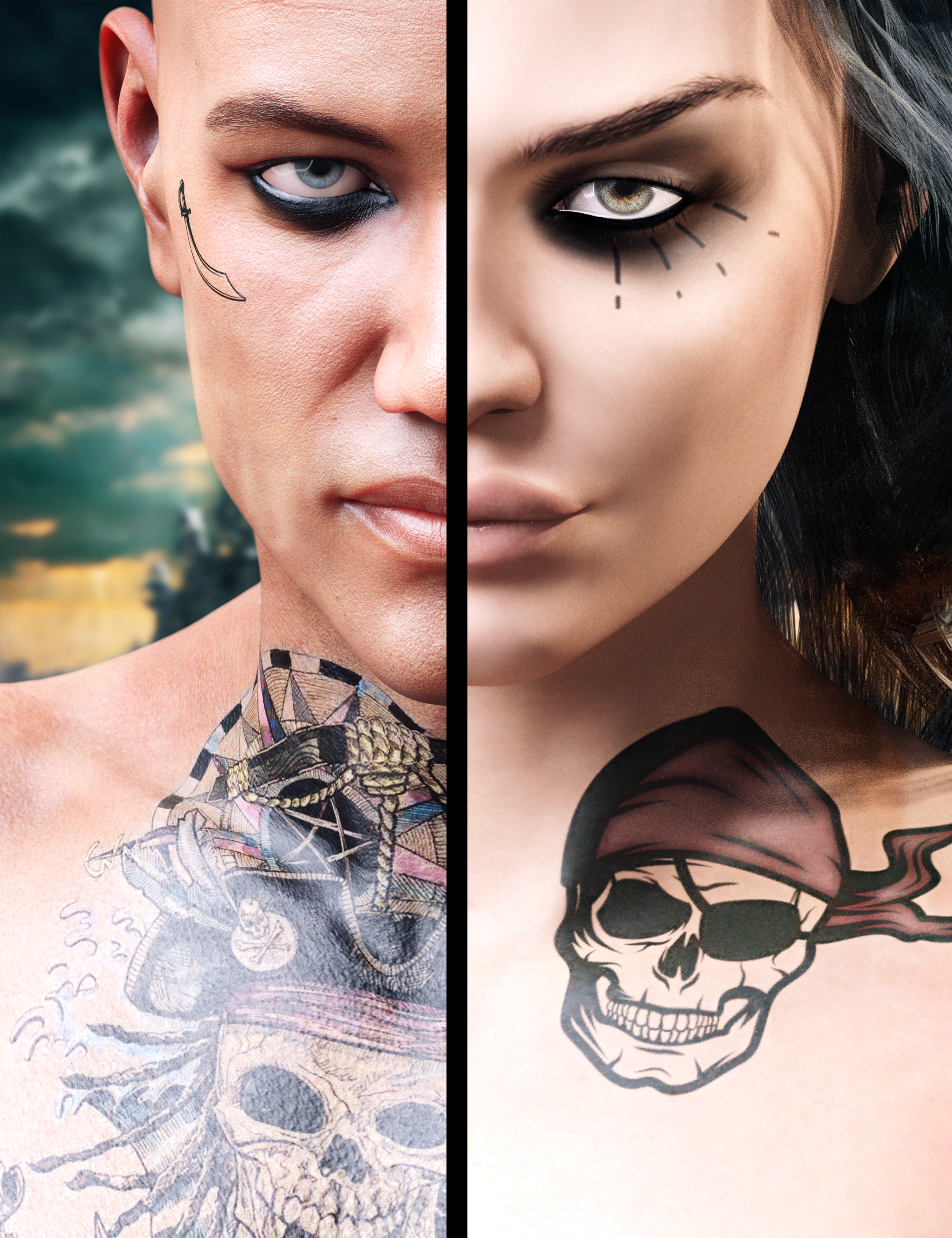 Walk the Plank Pirate Bundle | Daz 3D