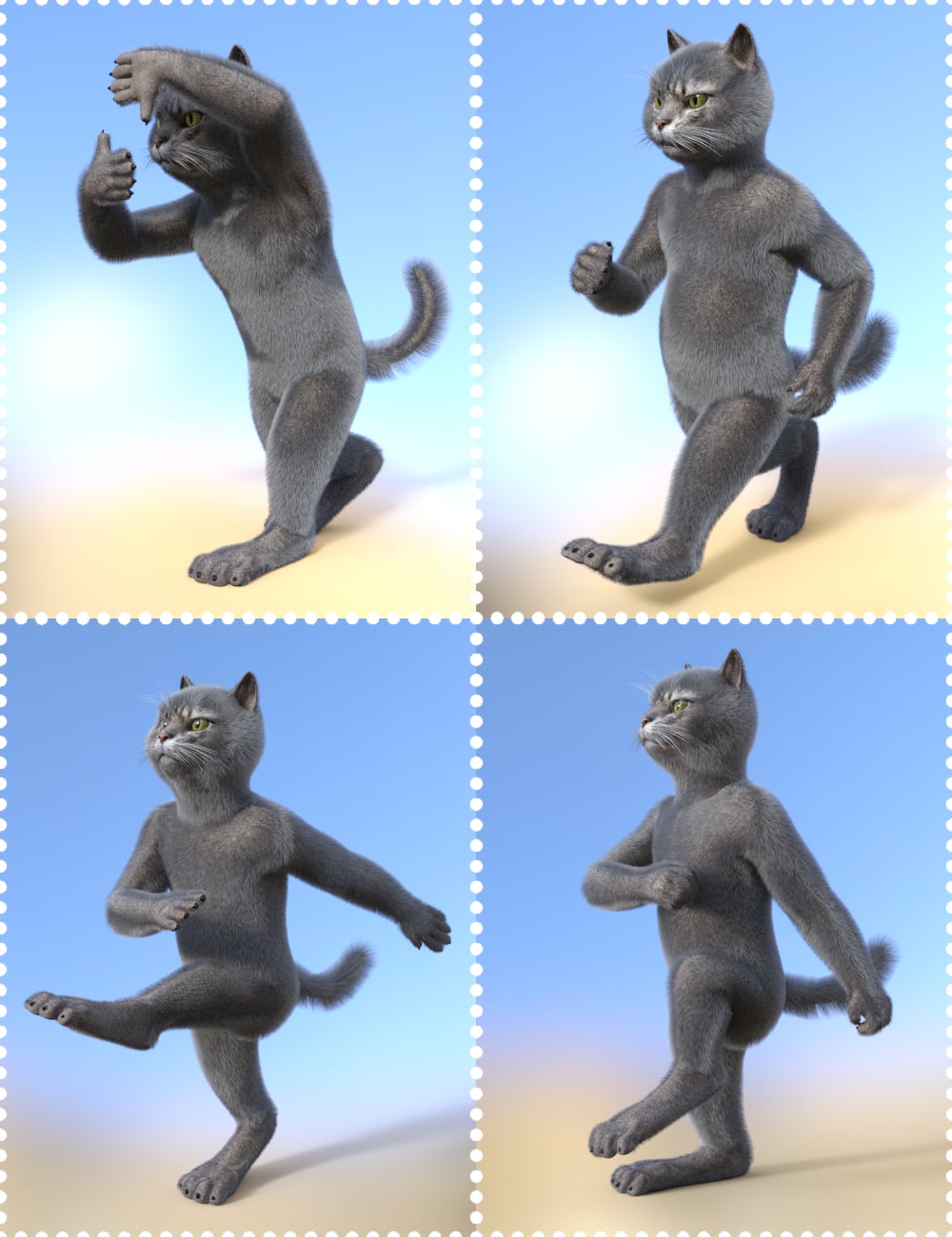 Catoon Poses Vol 1 | Daz 3D