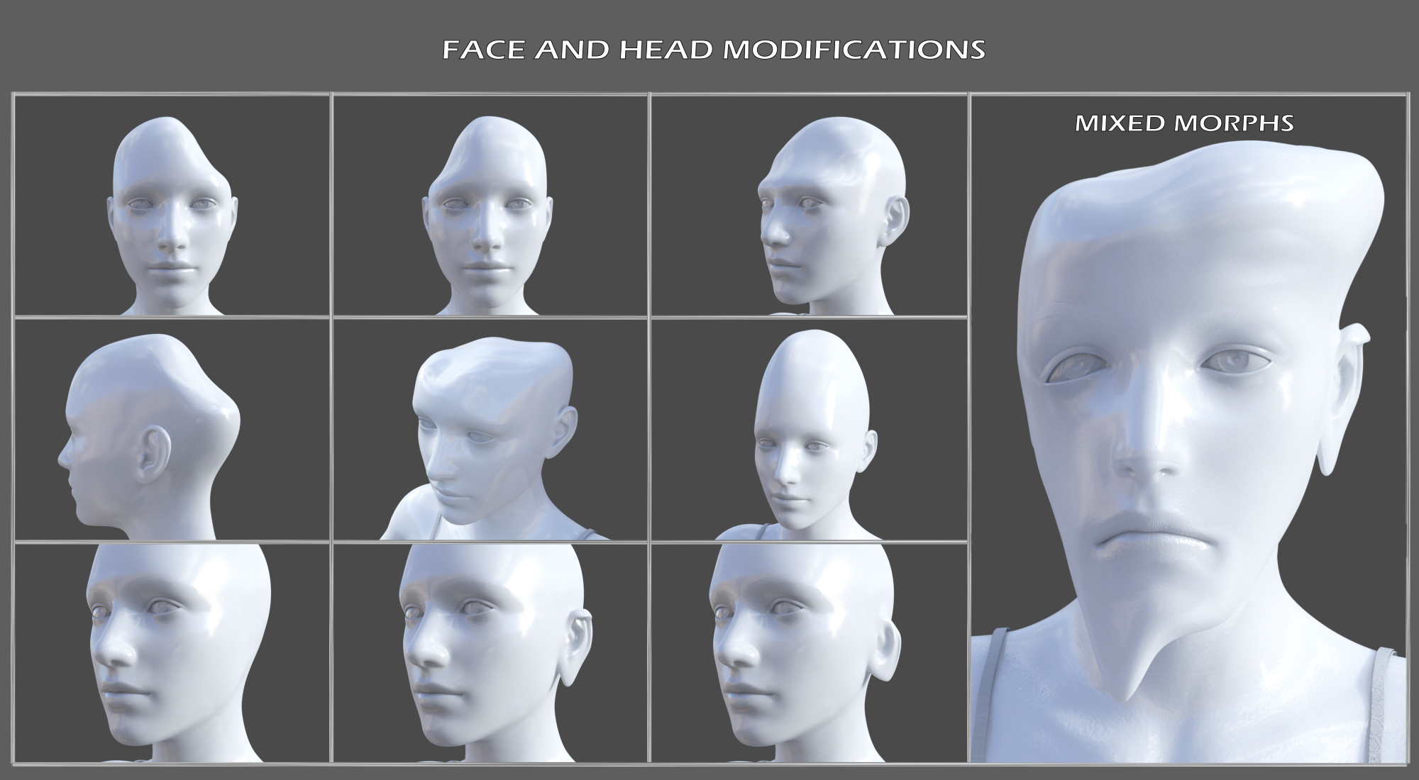 Shapeless Morphs for Genesis 8 Female | Daz 3D