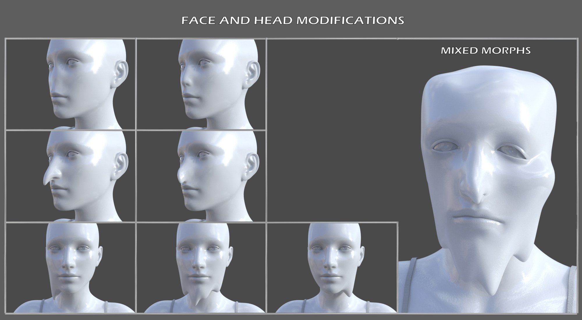 Shapeless Morphs for Genesis 8 Female | Daz 3D