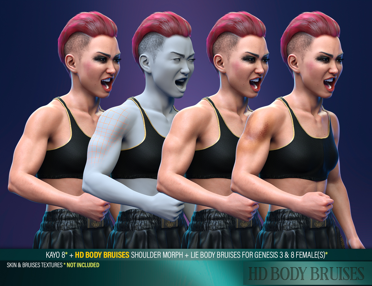 Body Bruises Morphs for Genesis 8 Female(s) | Daz 3D