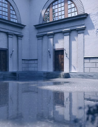 Museum Side Entrance - Photo Scanned Scene | Daz 3D
