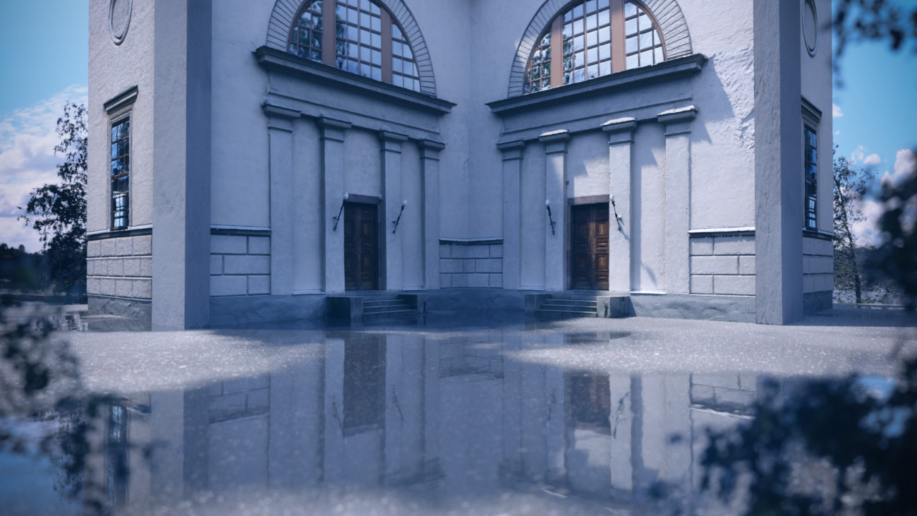 Museum Side Entrance - Photo Scanned Scene | Daz 3D