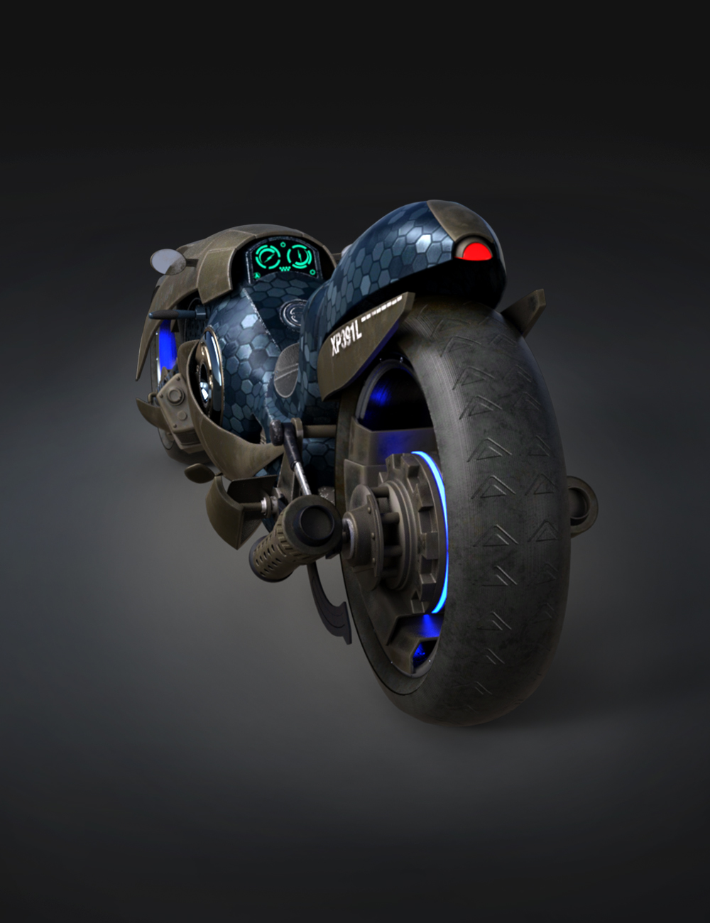 Sci-Fi Maglev Motorcycle | Daz 3D
