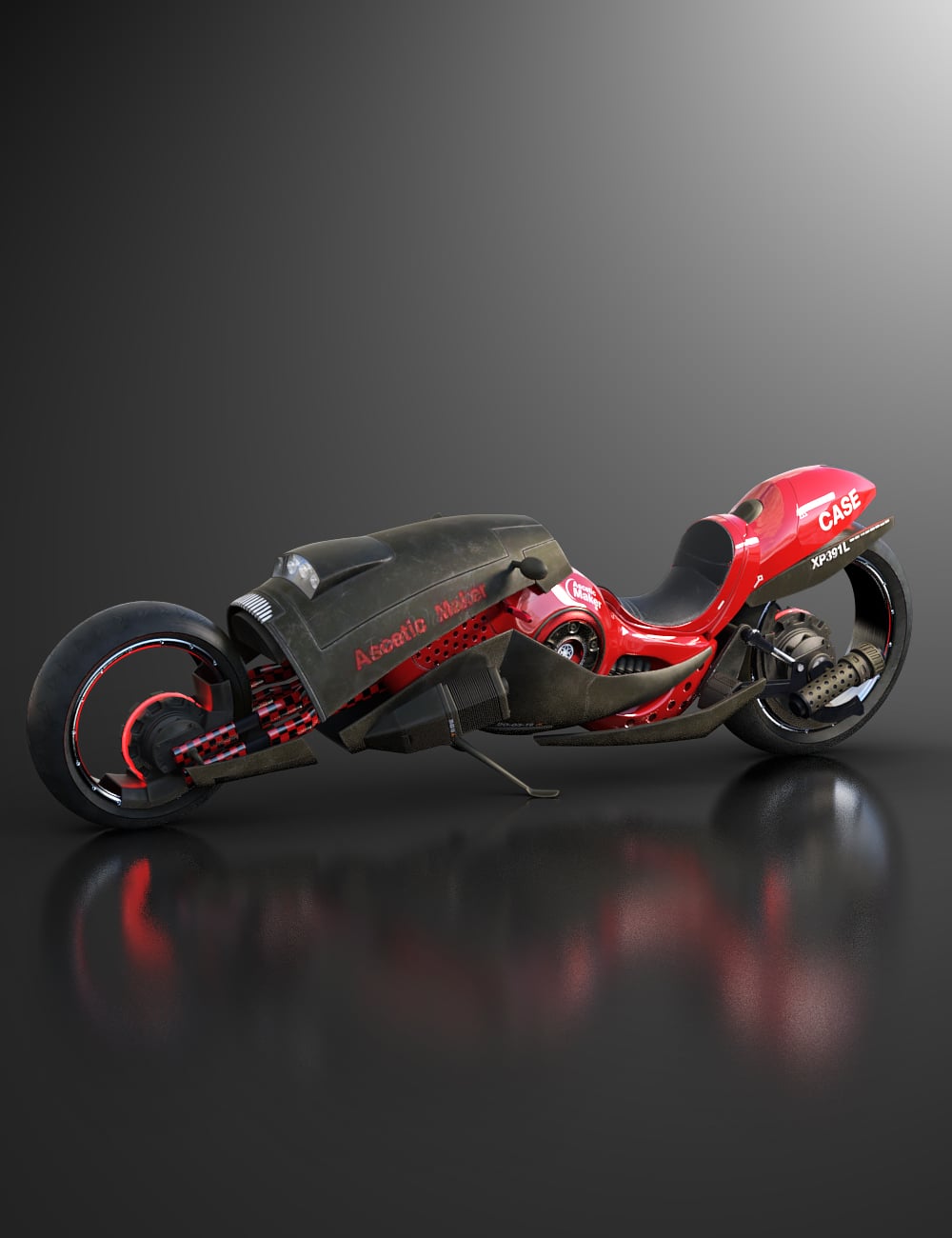 Sci-Fi Maglev Motorcycle | Daz 3D