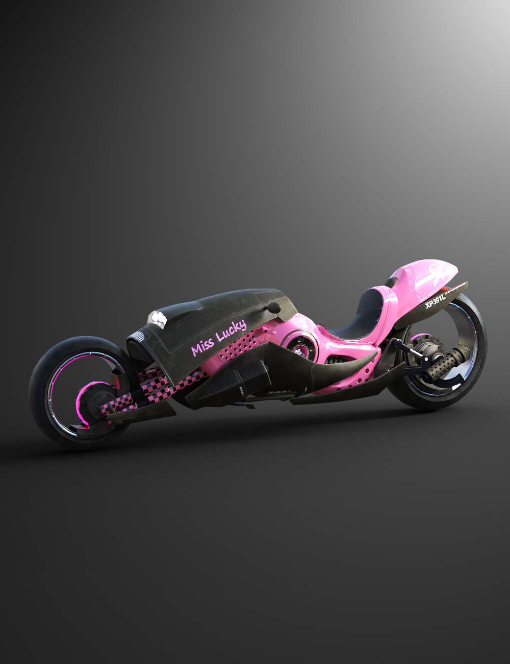 Sci-Fi Maglev Motorcycle | Daz 3D