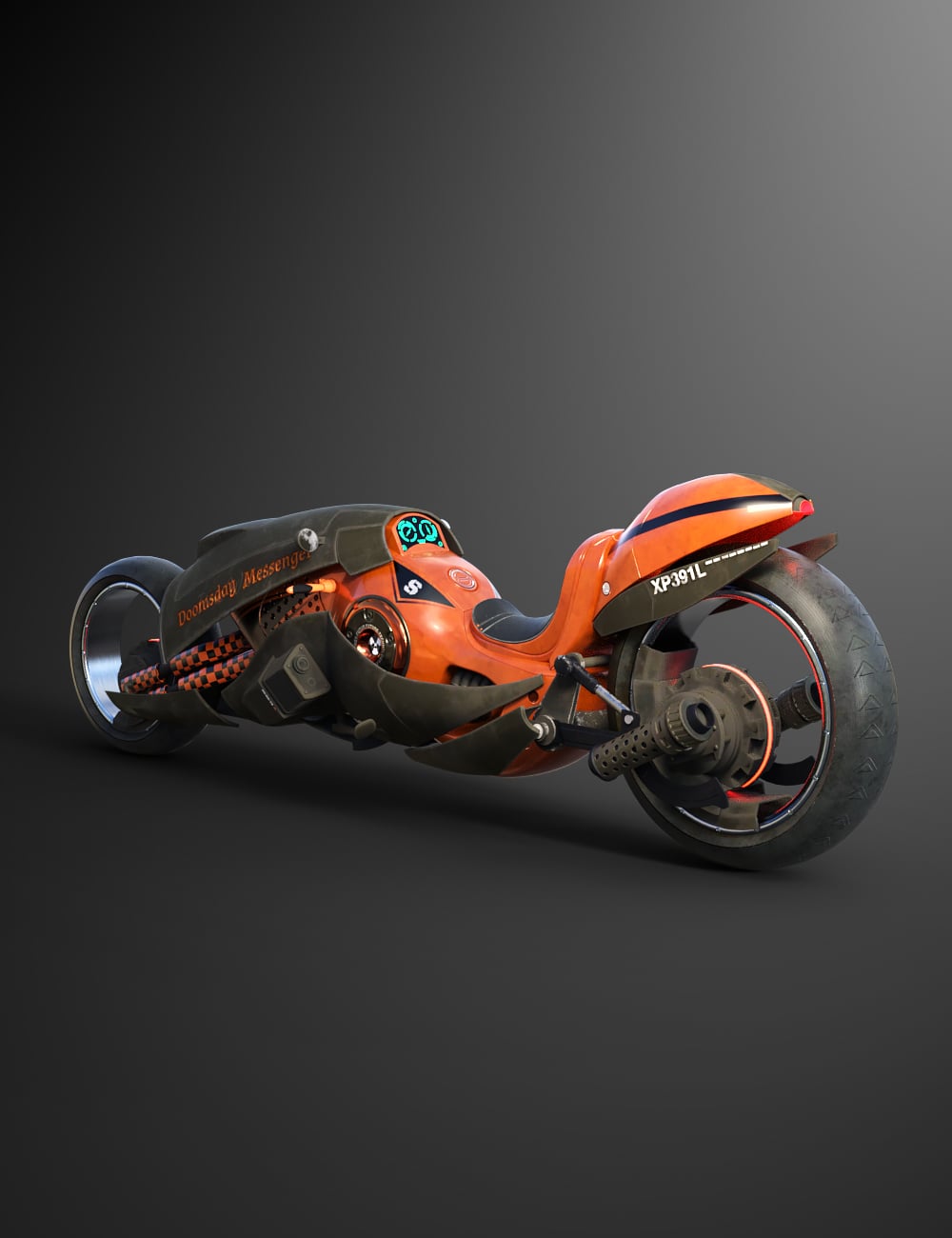 Sci-Fi Maglev Motorcycle | Daz 3D