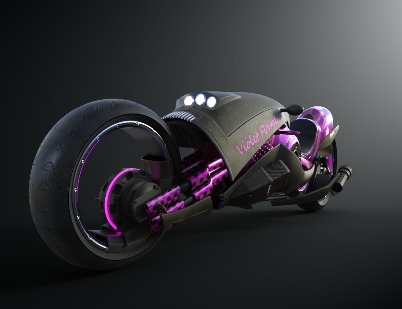 Sci-Fi Maglev Motorcycle | Daz 3D