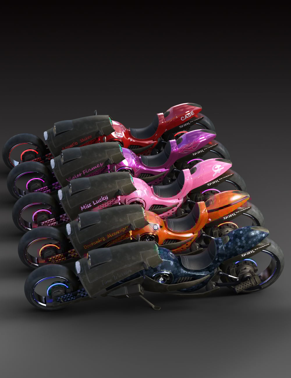 Sci-Fi Maglev Motorcycle | Daz 3D