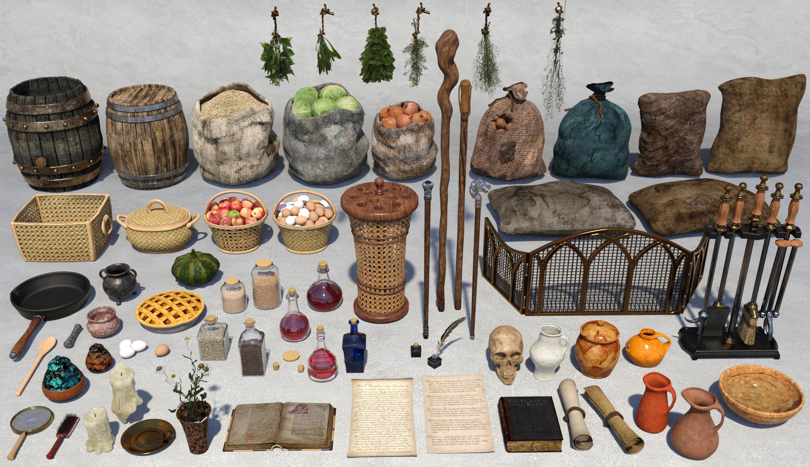 Cottage Props | Daz 3D