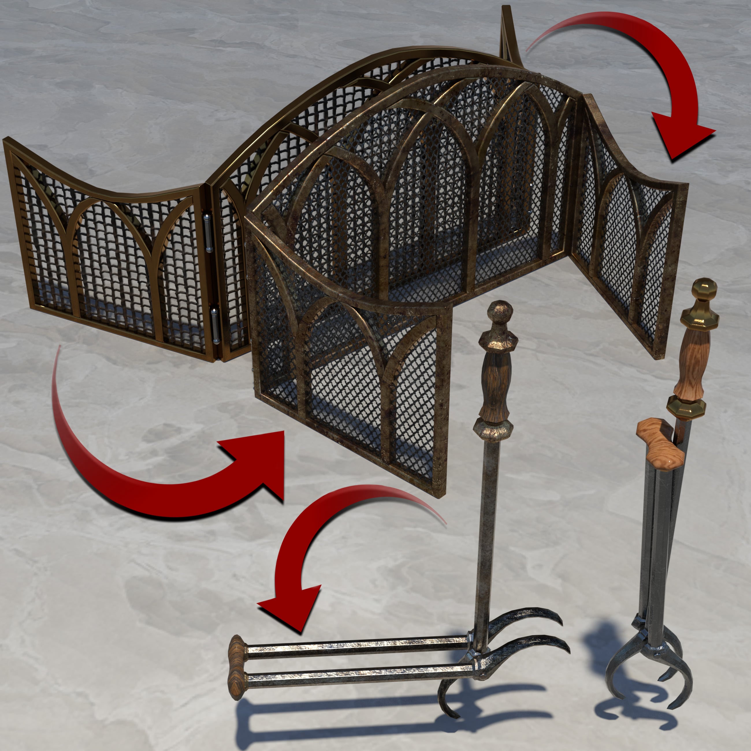 Cottage Props | Daz 3D