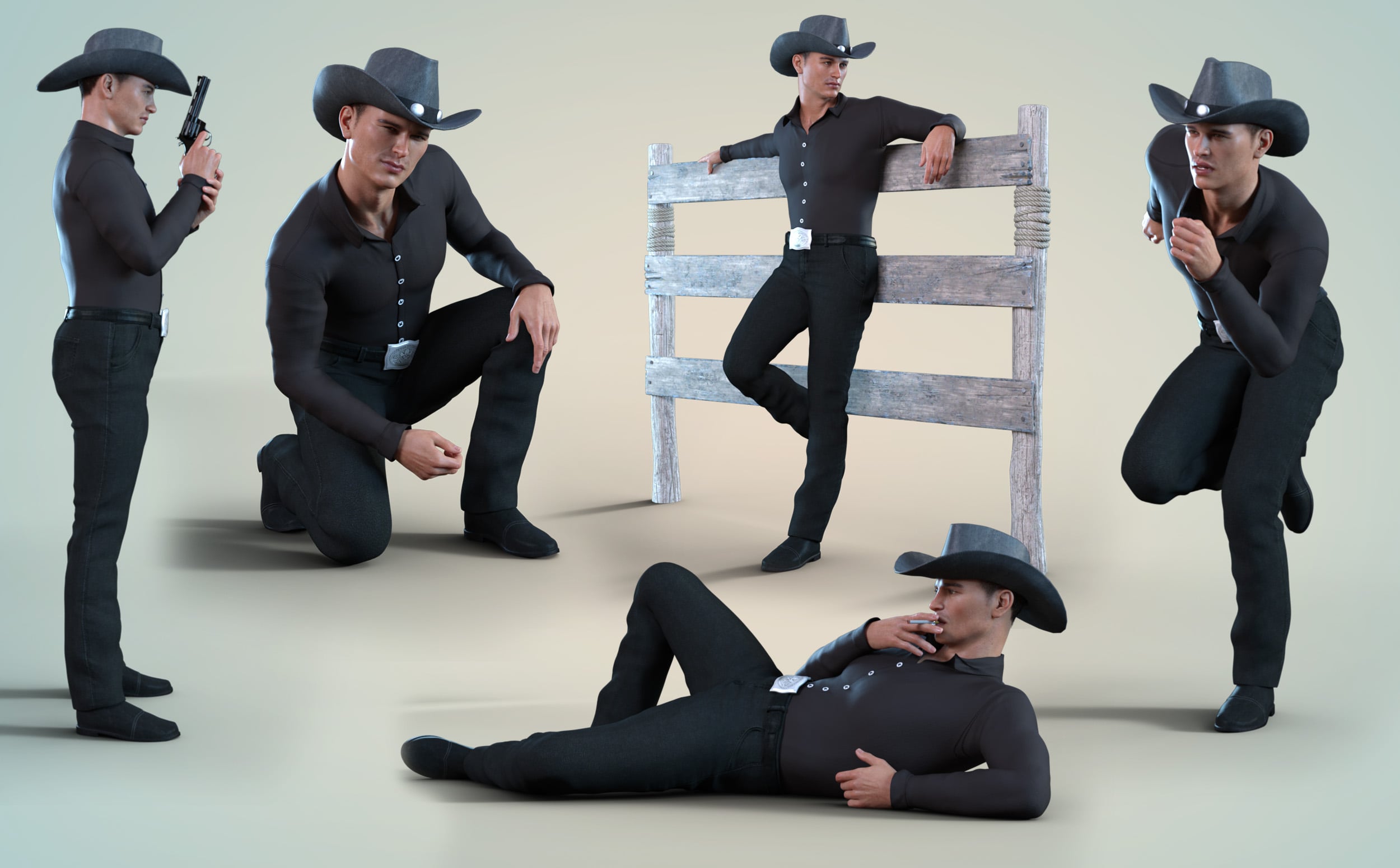 Z Protector of Justice Poses and Expressions for Holt 8 | Daz 3D