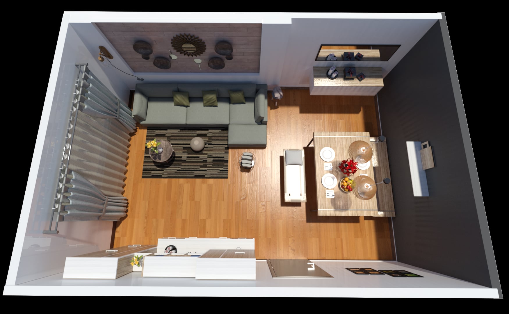 Native Living Room | Daz 3D