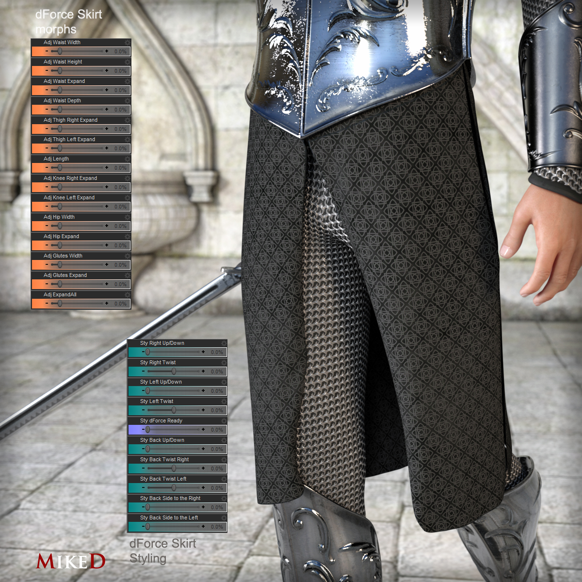 MD dForce HD Elven Royal Armor for Genesis 8 Male(s) | Daz 3D