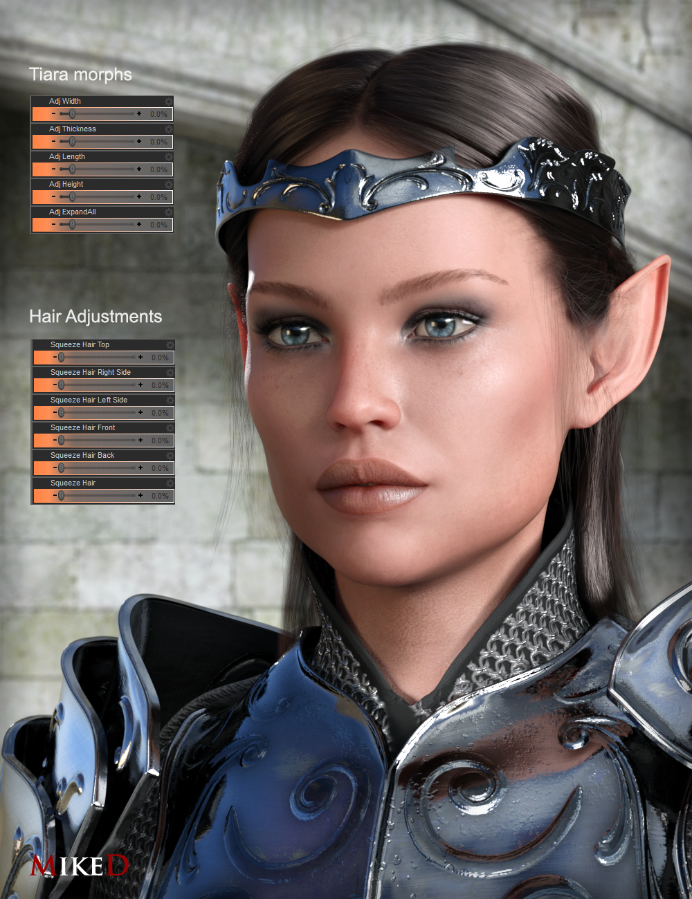 MD dForce HD Elven Royal Armor Bundle | Daz 3D