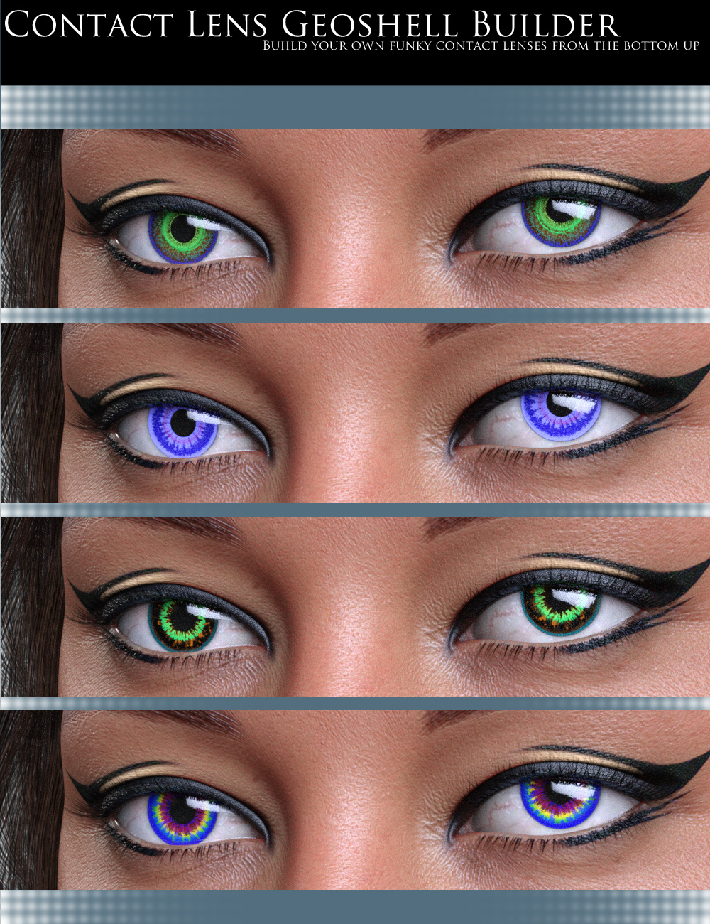 Contact Lens Builder for Genesis 8 Female(s) | Daz 3D