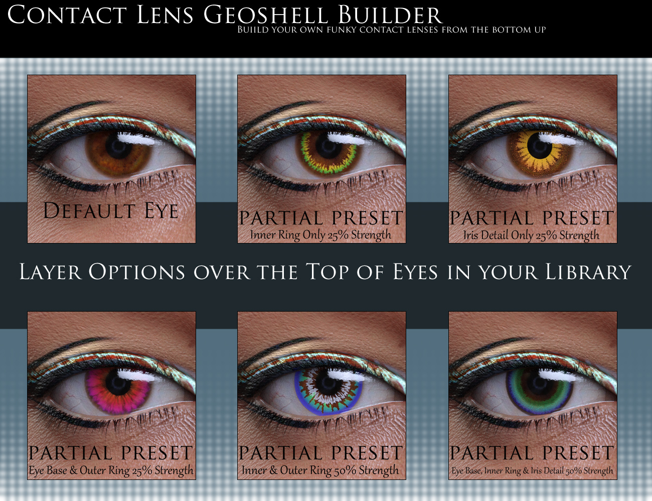 Contact Lens Builder for Genesis 8 Female(s) | Daz 3D