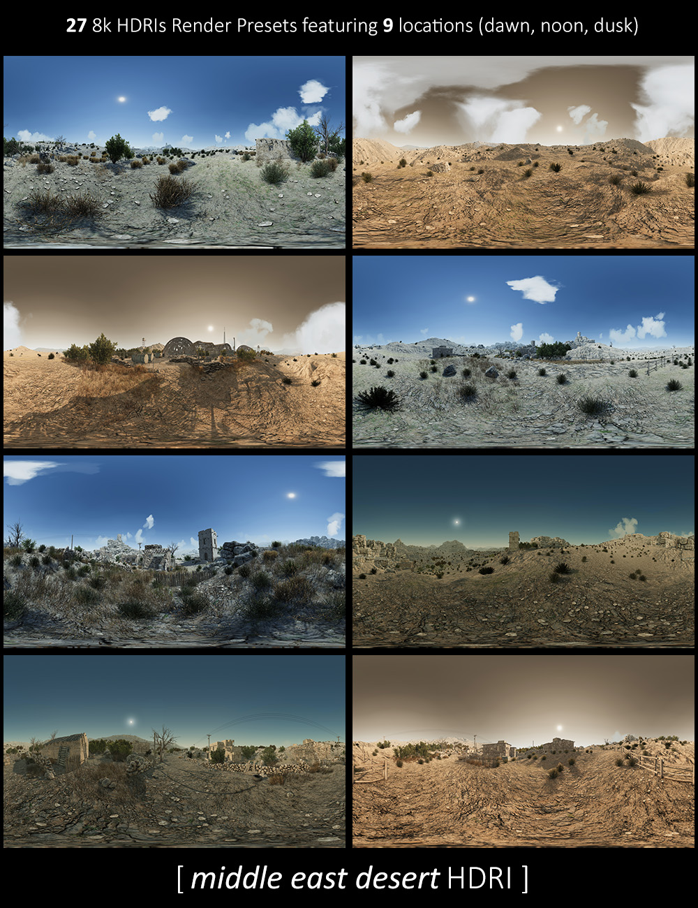 Middle East Desert HDRI | Daz 3D