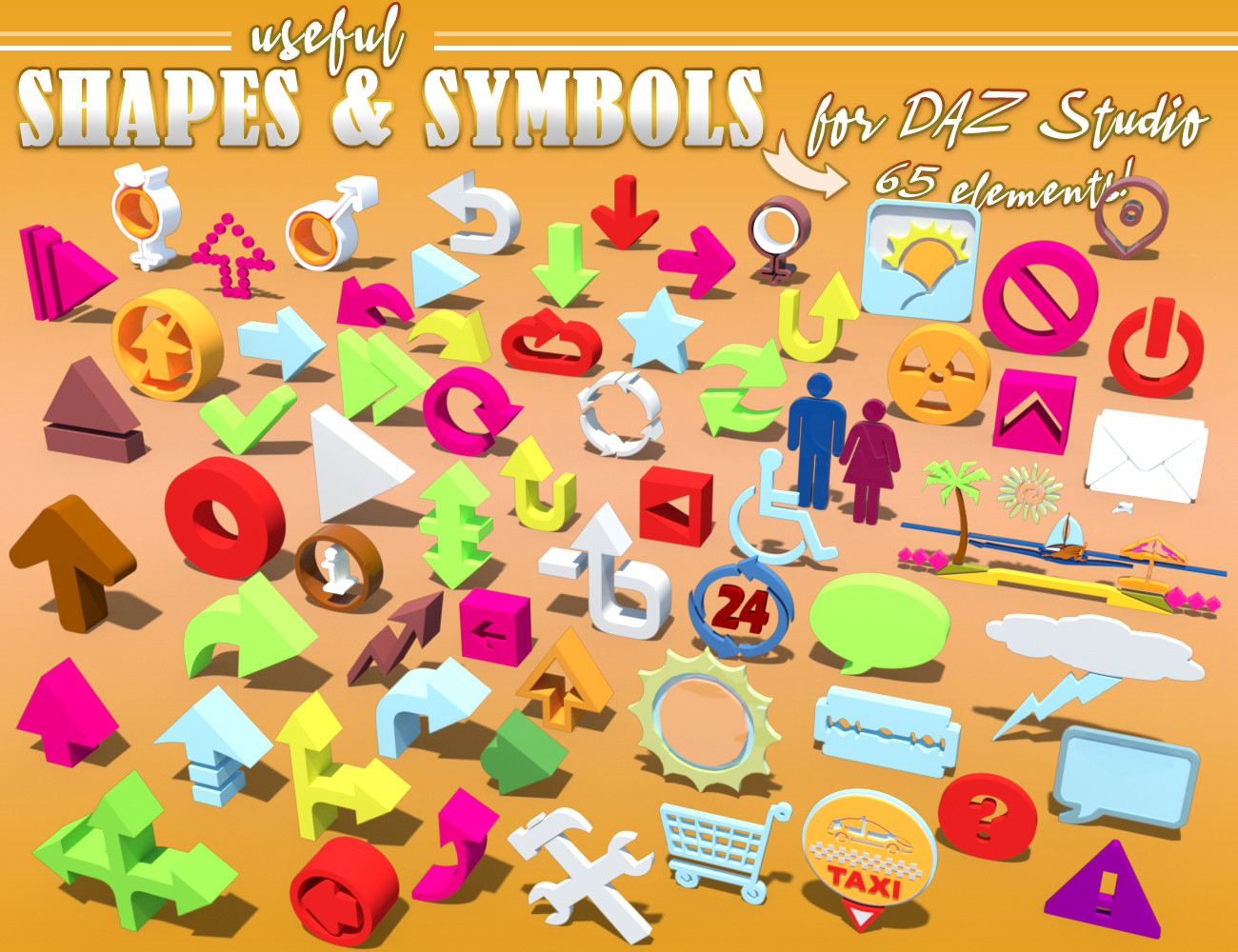 Useful Shapes and Symbols for DAZ Studio | Daz 3D