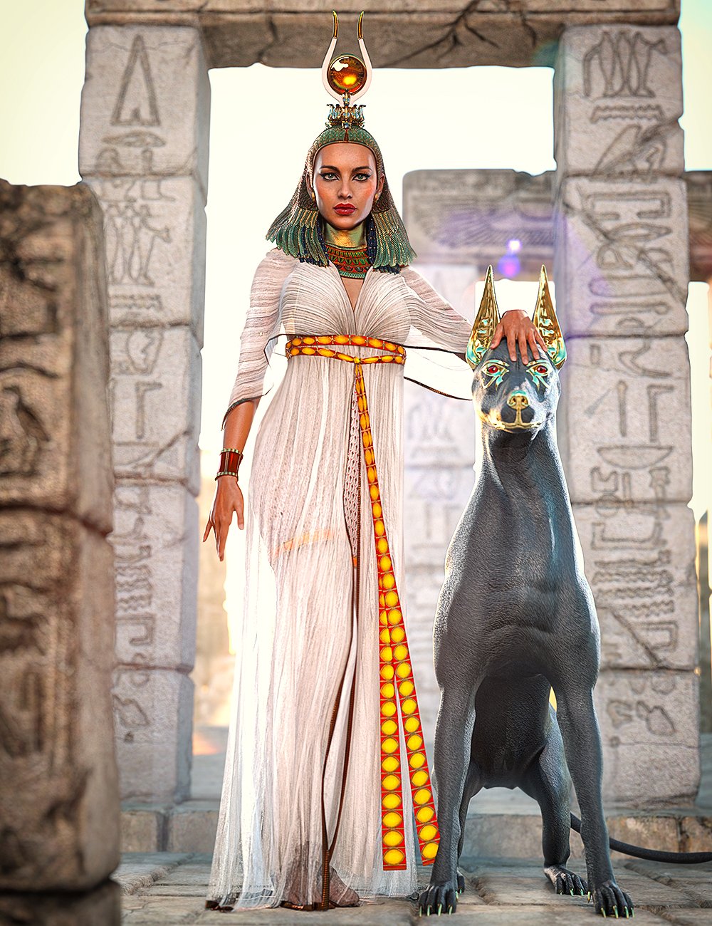 Twosret 8 Pharaoh Living Bundle | Daz 3D