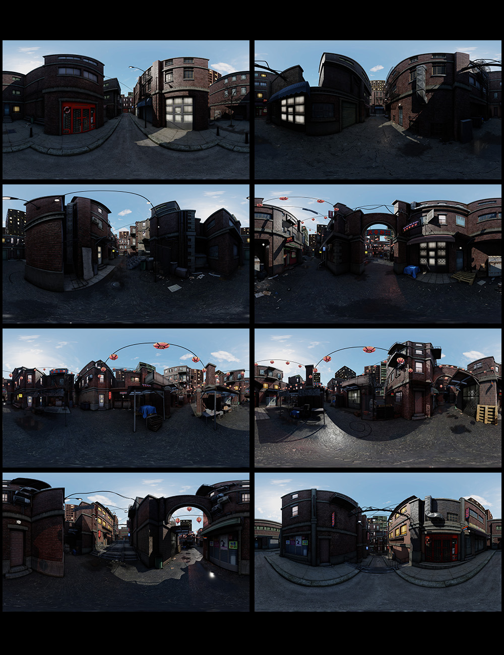 Asian District HDRI | Daz 3D