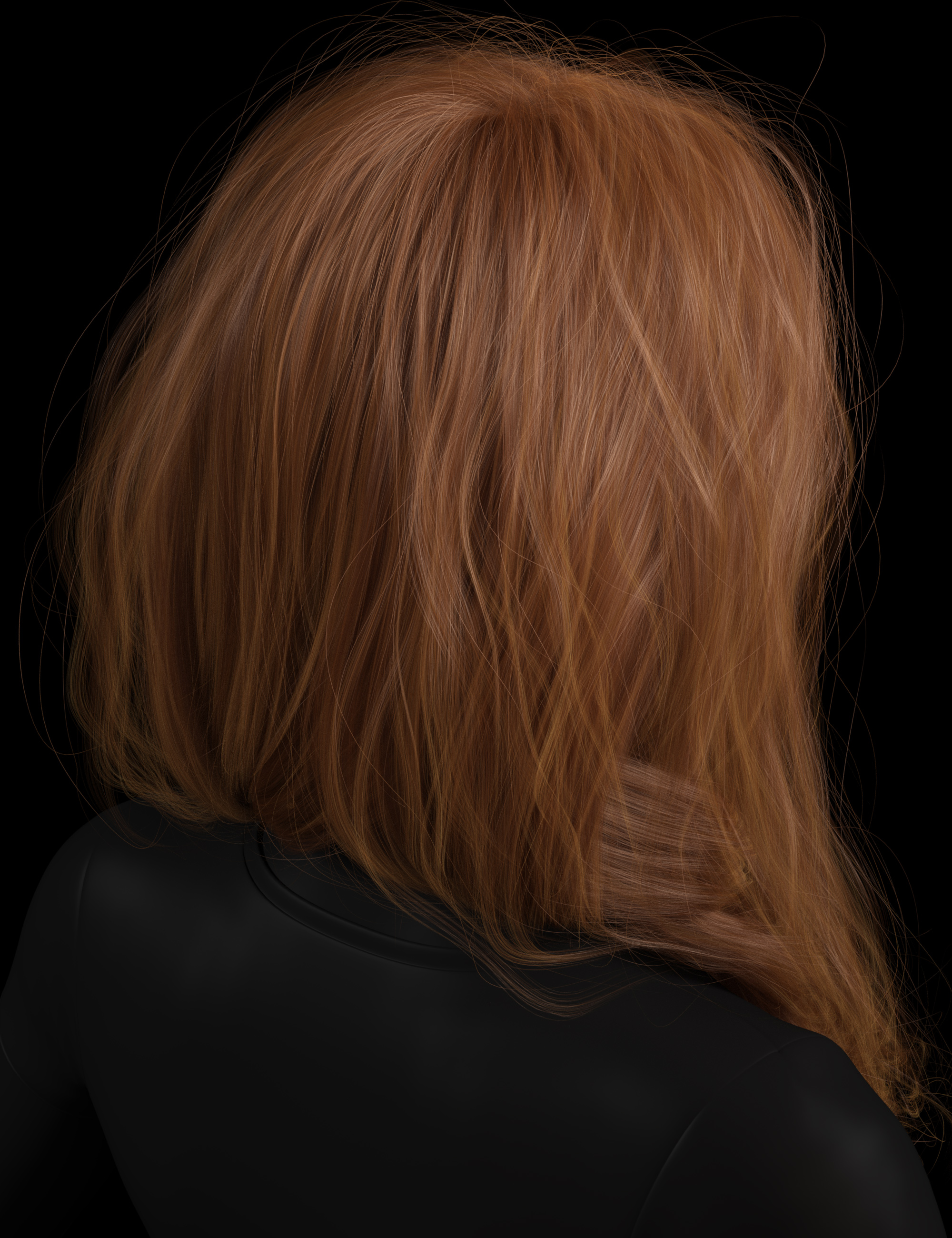 Messy Braided Tails for Genesis 3 and 8 Females | Daz 3D