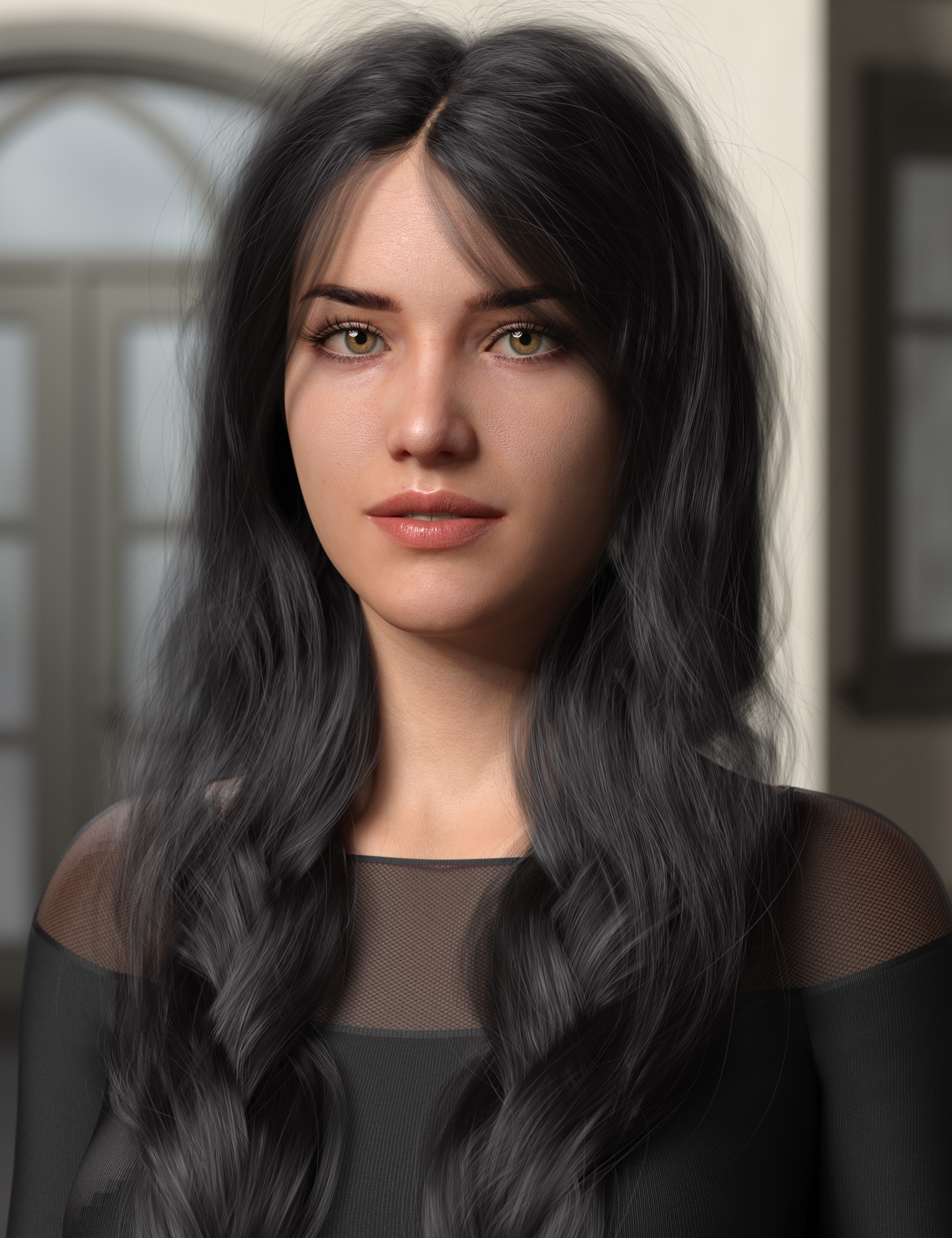 Messy Braided Tails for Genesis 3 and 8 Females | Daz 3D