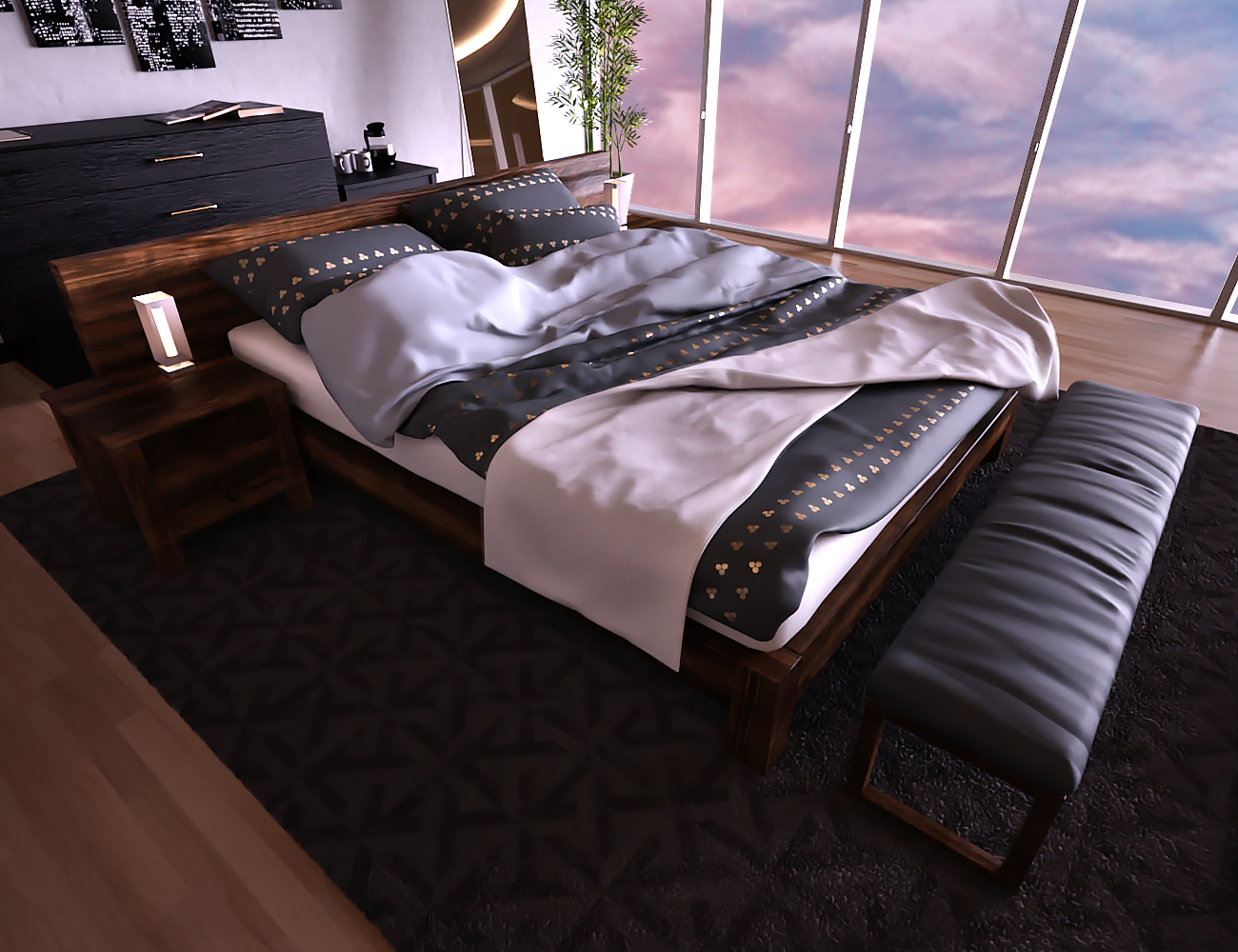 X3D High-Rise Bedroom | Daz 3D