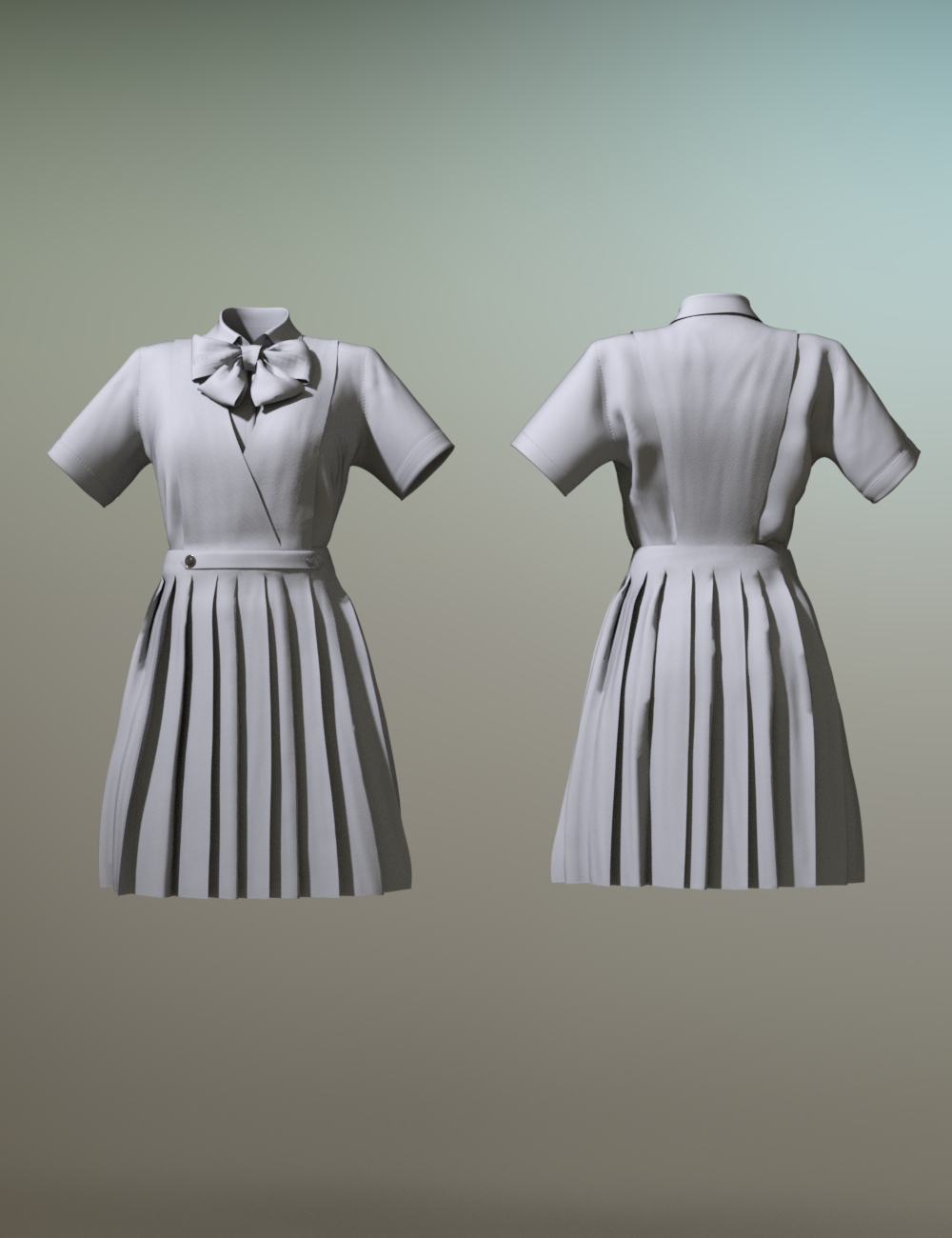dForce JK Style Dress for Genesis 8 Females | Daz 3D