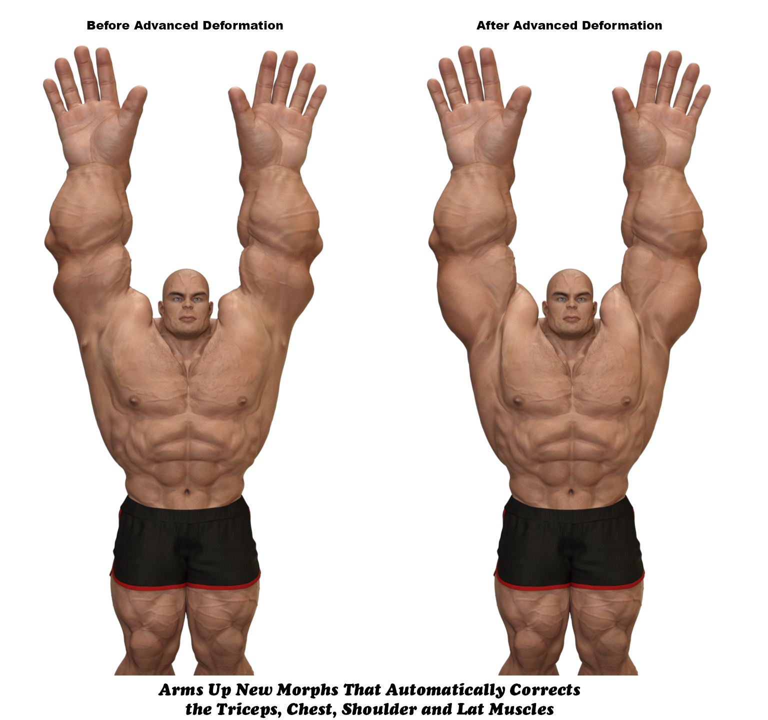 SWOLE for Genesis 8 Male: Goliath - Advanced Muscle Deformation | Daz 3D