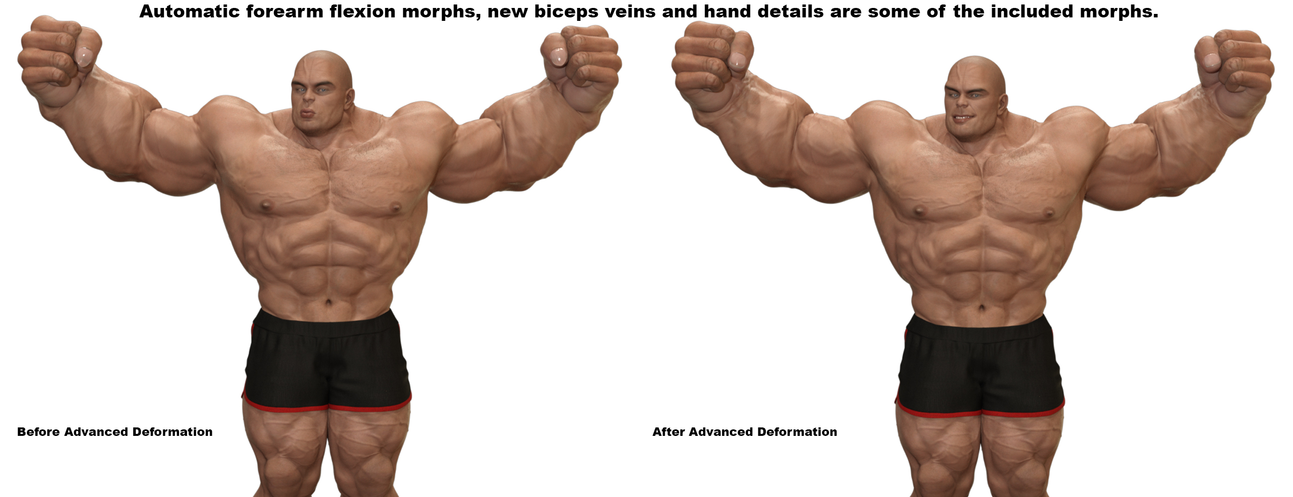 SWOLE for Genesis 8 Male: Goliath - Advanced Muscle Deformation | Daz 3D
