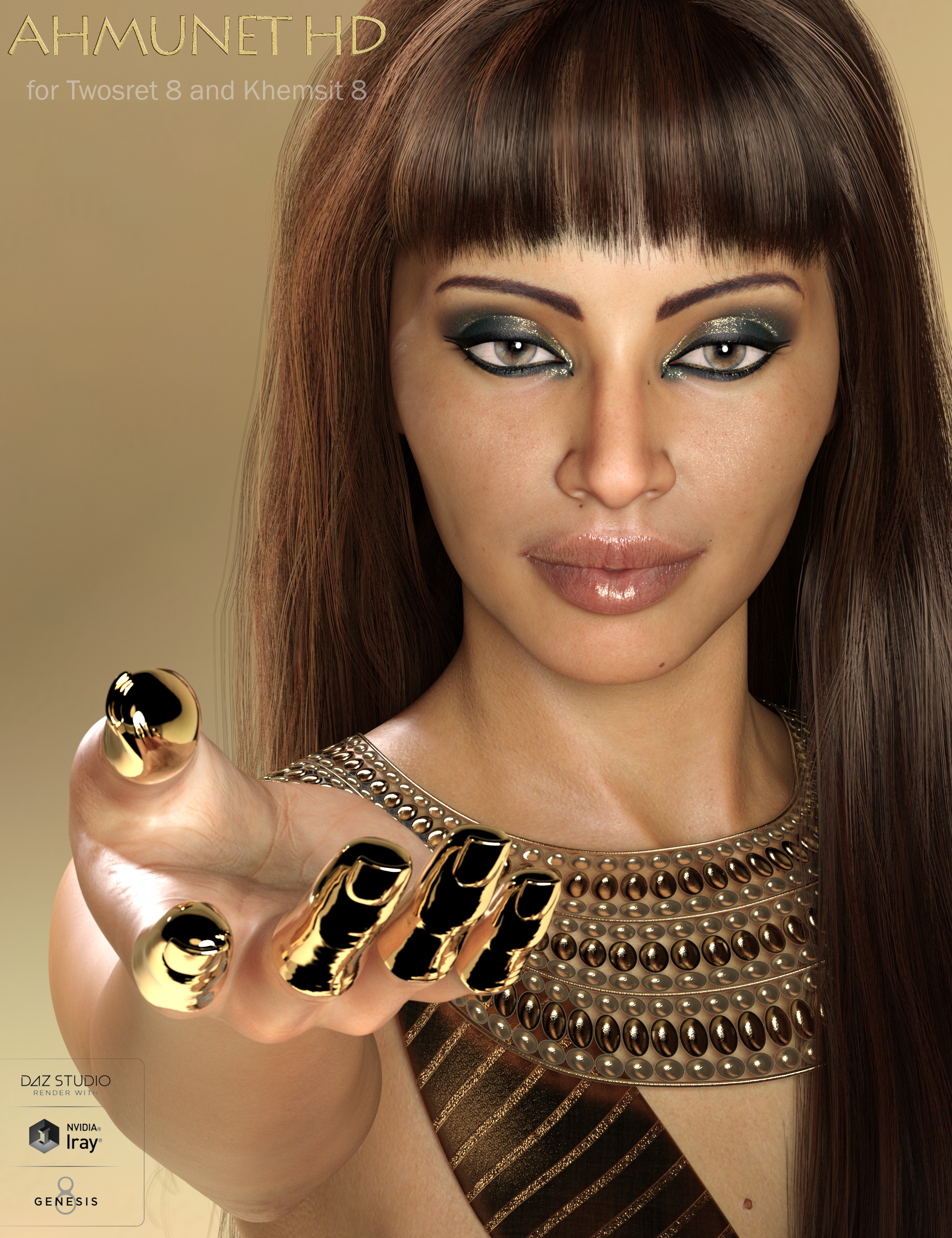 Khemsit 8 Ancient Egyptian Handmaiden Bundle | Daz 3D