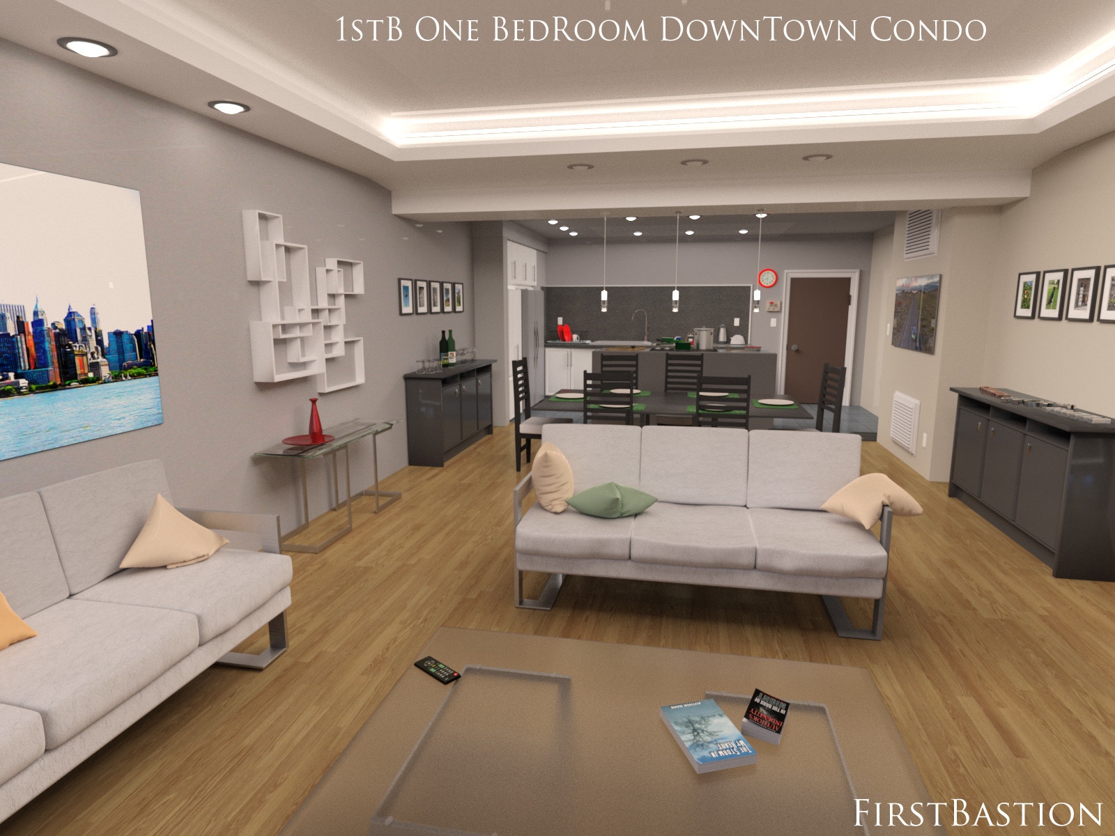 1stB One Bedroom Downtown Condo Apartment | Daz 3D