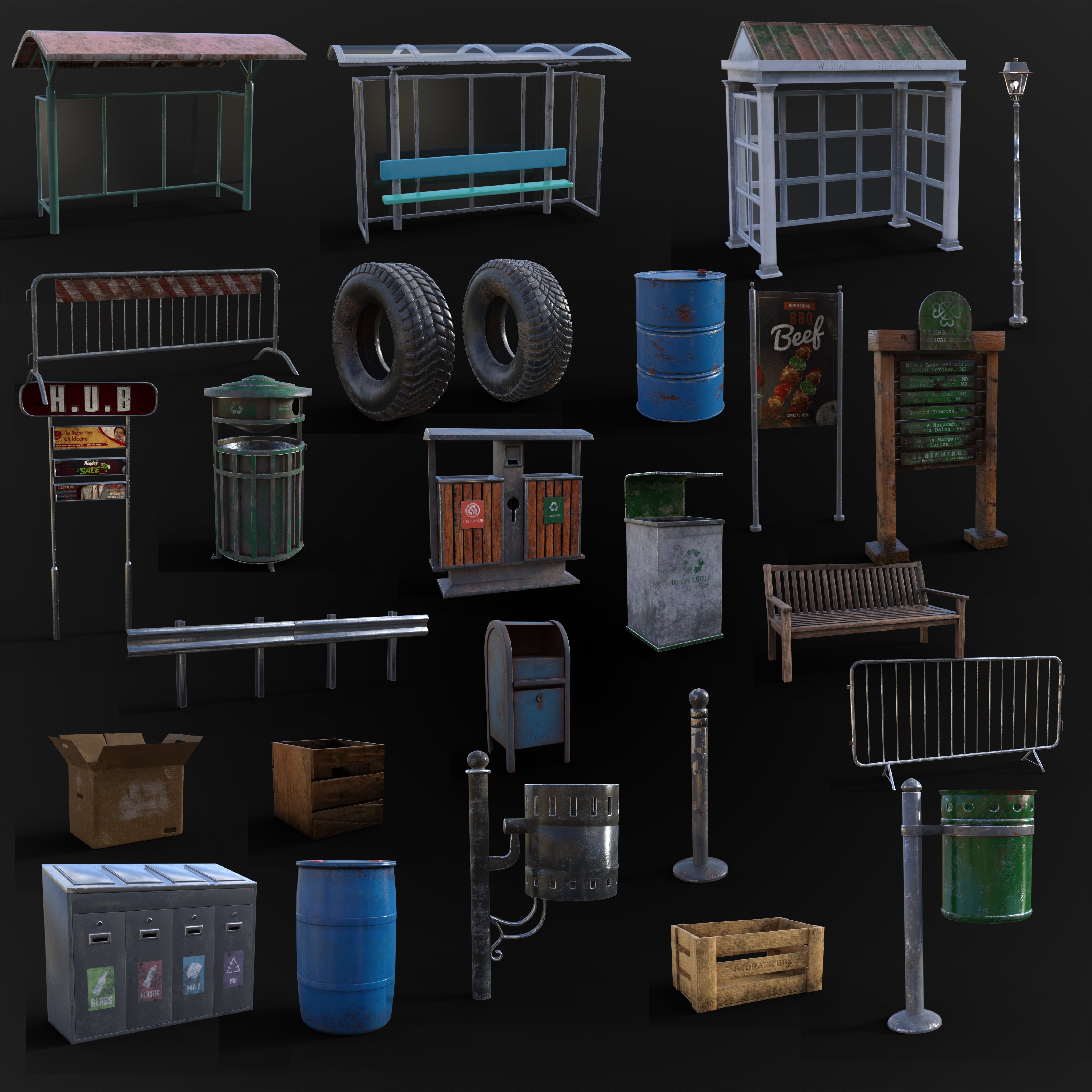 FG Street Enhancements | Daz 3D