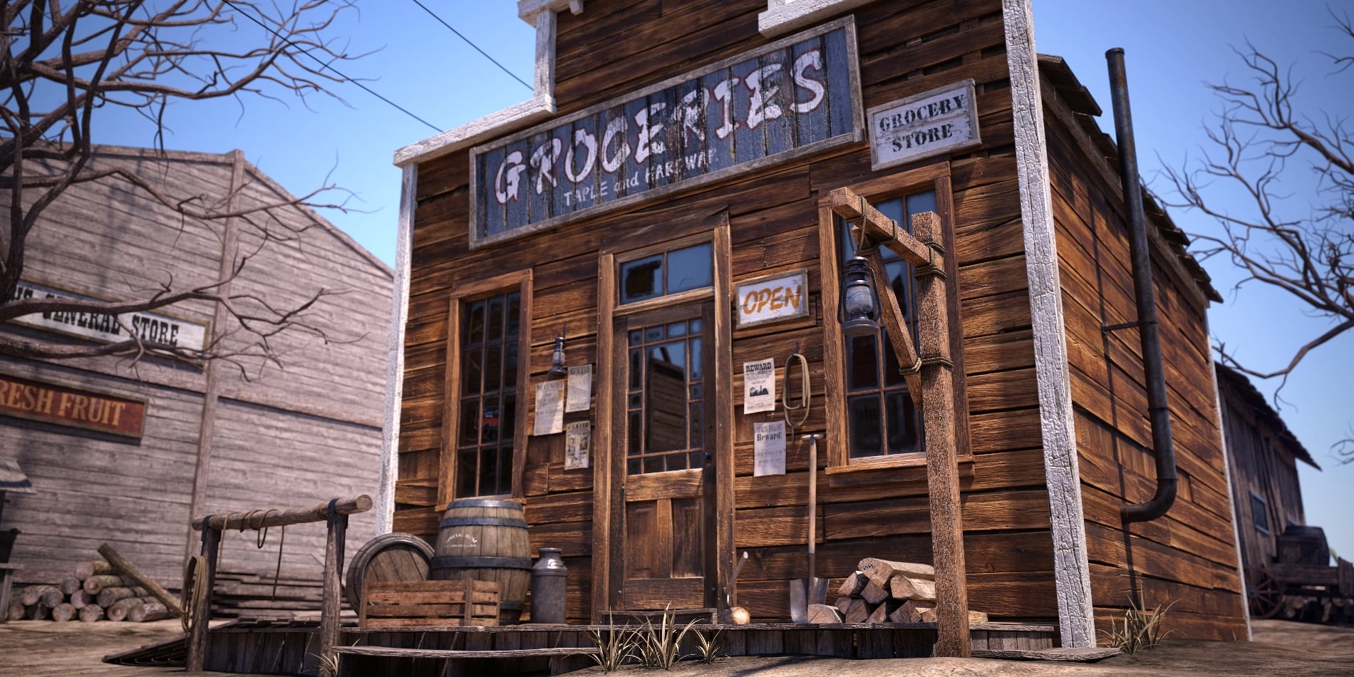 Wild West Town | Daz 3D